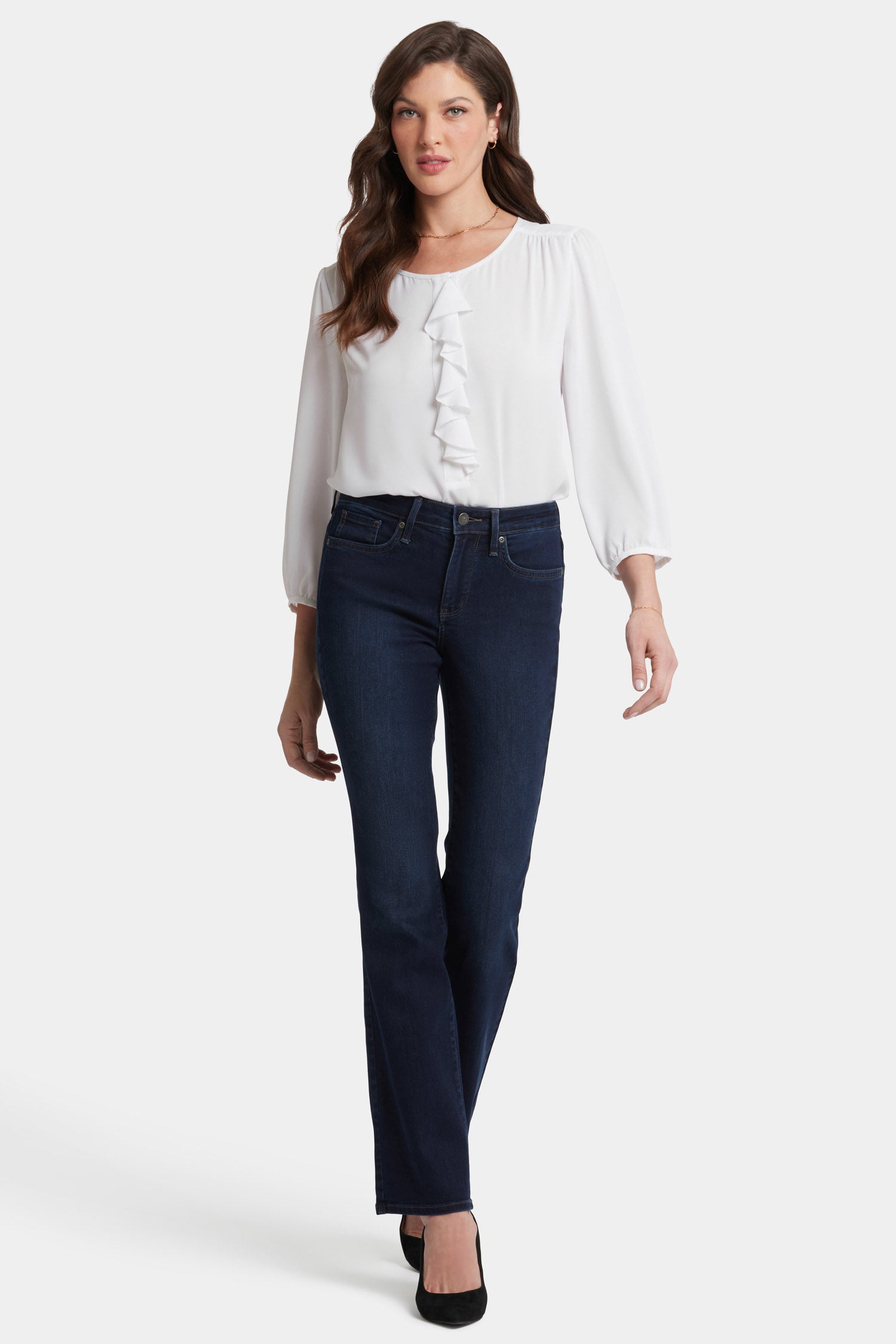 Barbara Bootcut Jeans - Burbank Wash - Borderfree