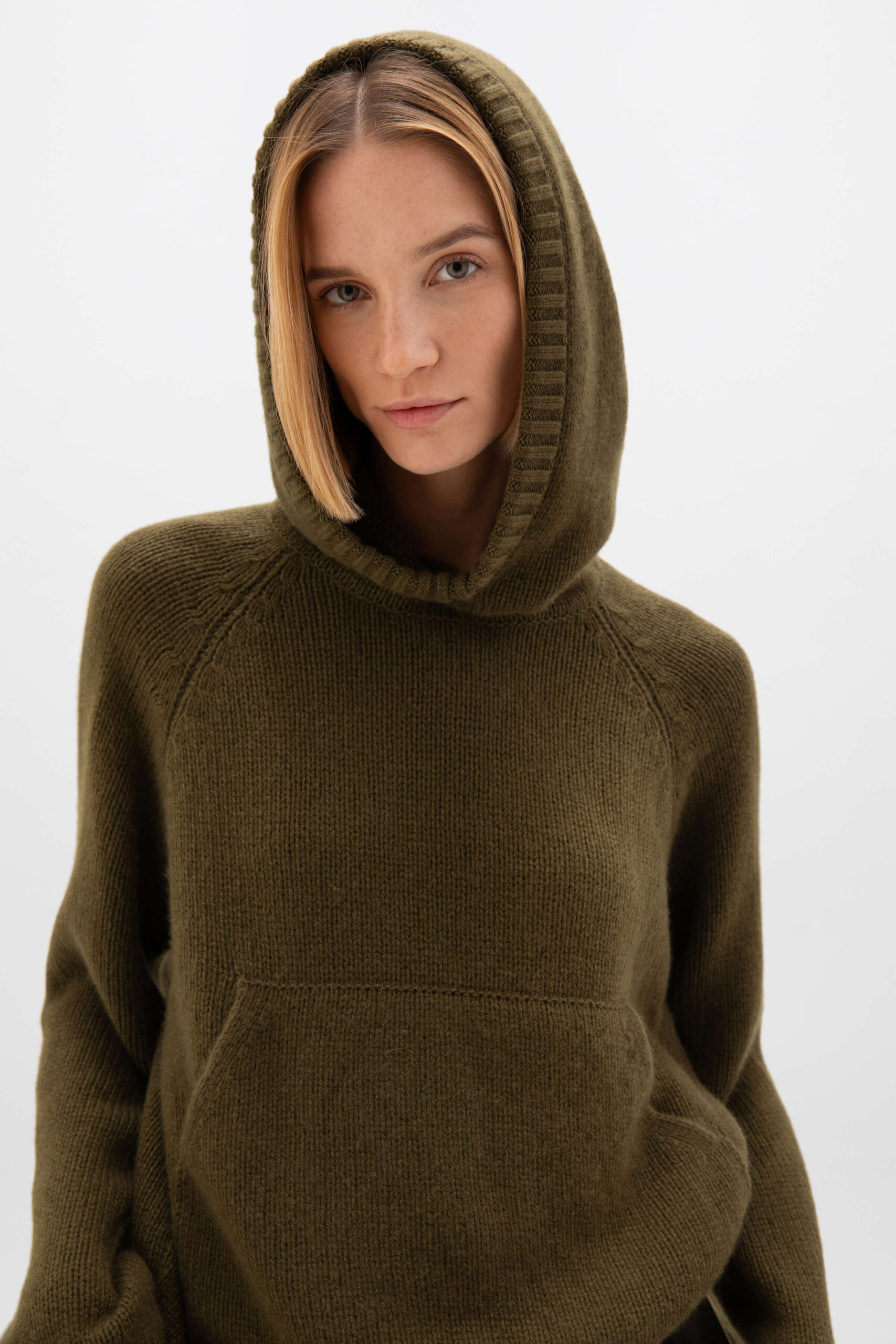 Oversized Cashmere Hoodie - Borderfree