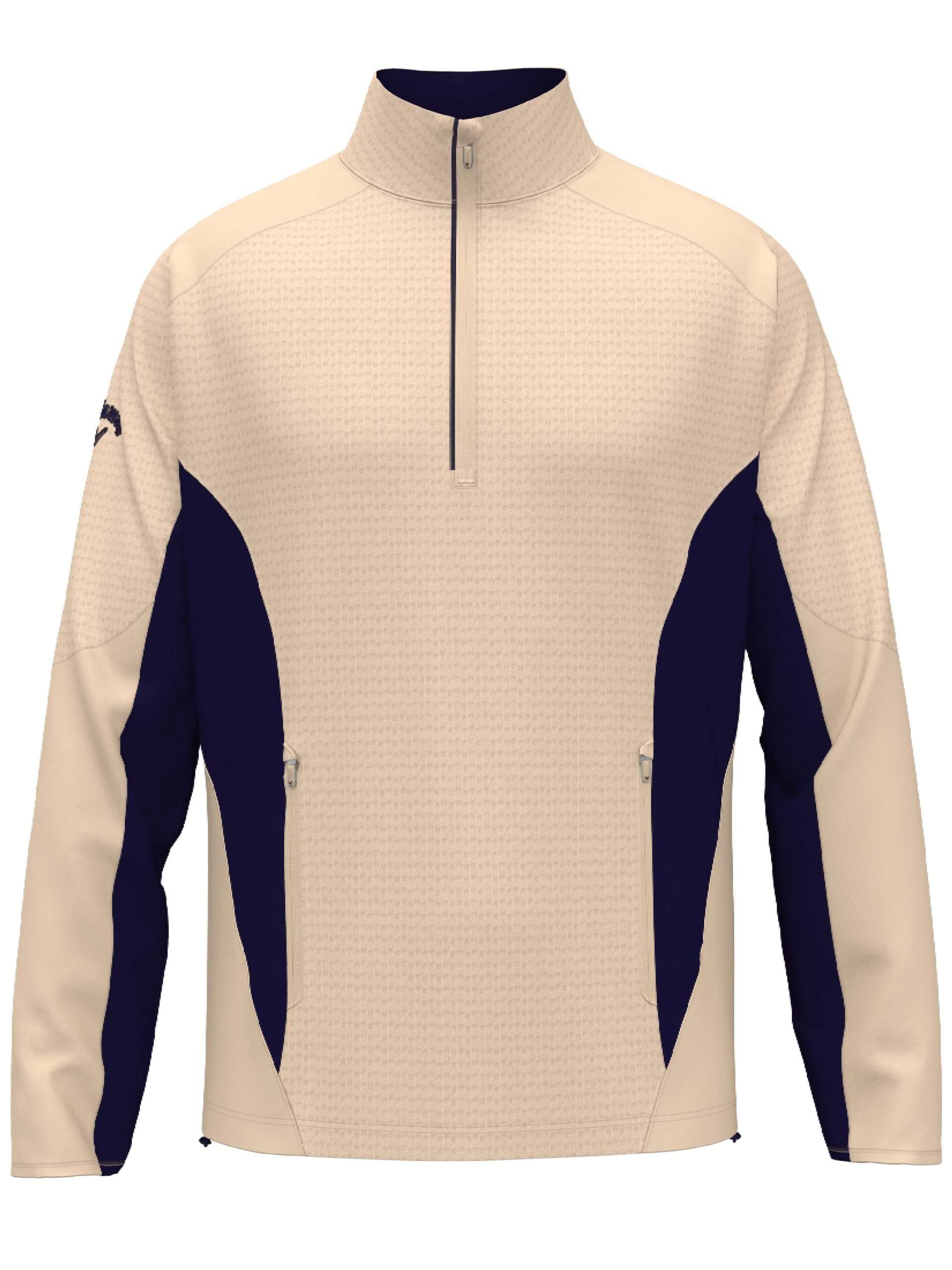 Mens Textured 1/4 Zip Golf Pullover - Borderfree