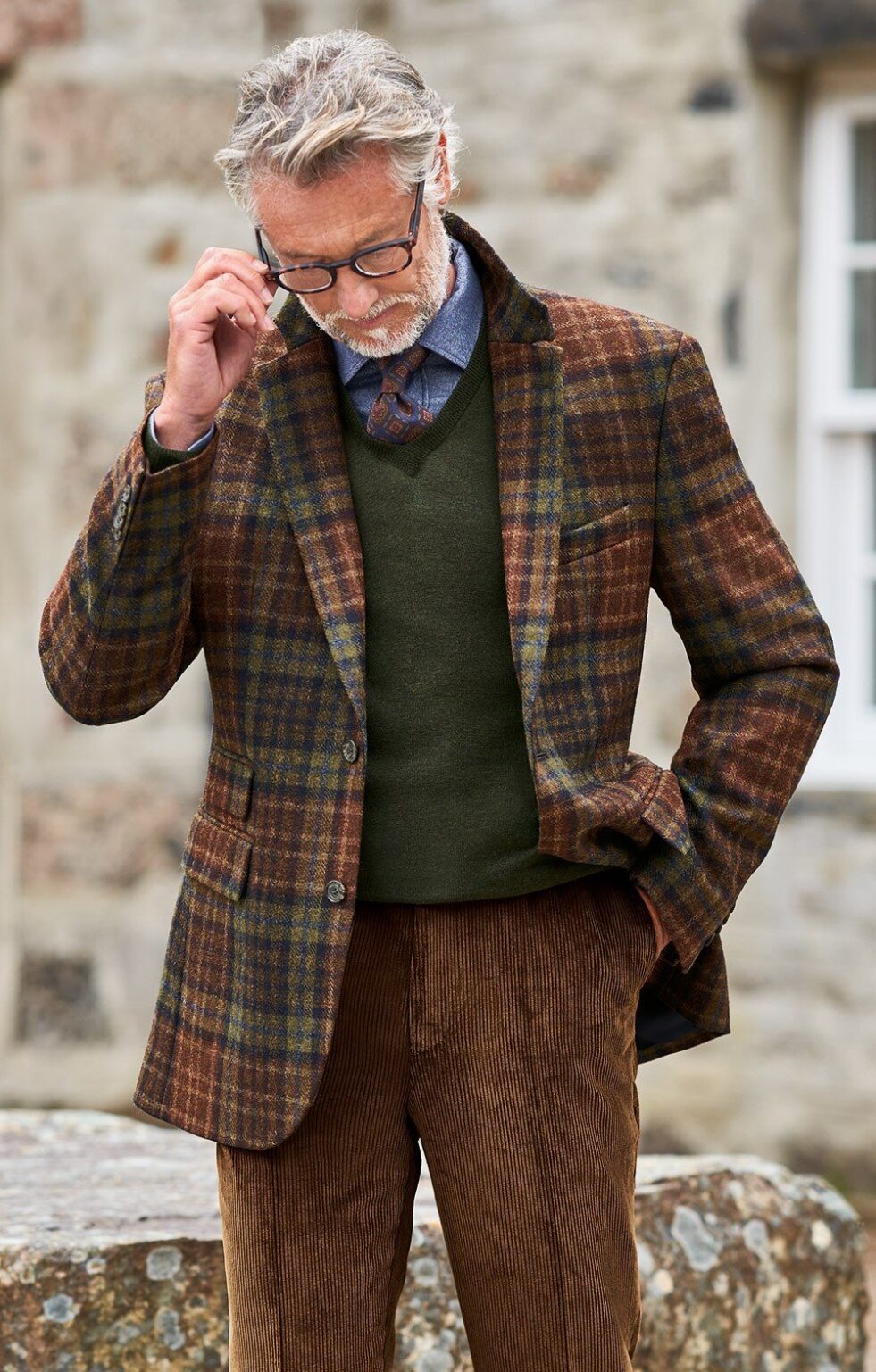 House of Bruar Men's Shetland Tweed Hacking Jacket - Borderfree