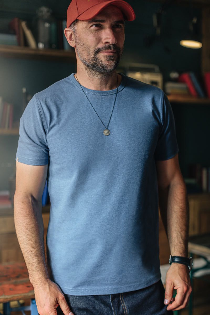 &SONS Boxer T-Shirt Sky Blue Marl - Borderfree