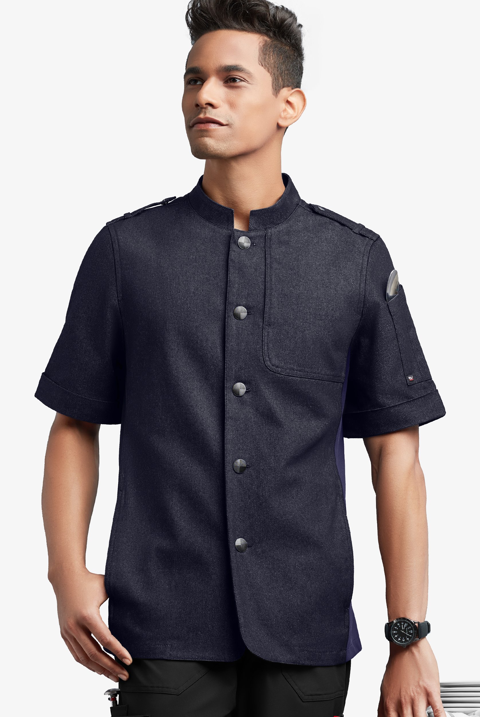 Chef Uniforms Industry Line Men's 4-Pocket Short Sleeve w/ Tech Mesh ...