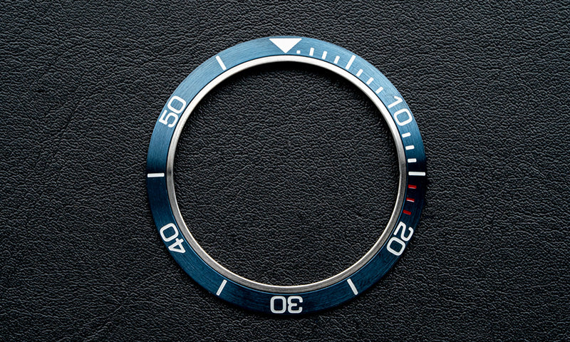 39.4mm Stainless Steel Diver Bezel Insert - Type A Blue - Borderfree