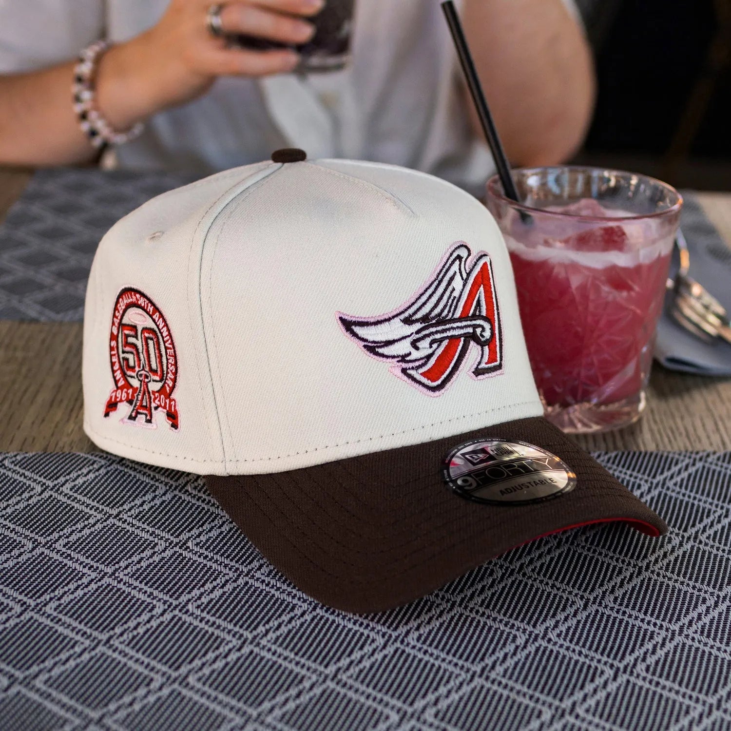 NEW ERA 9FORTY A-FRAME ANAHEIM ANGELS 50TH ANNIVERSARY TWO TONE ...