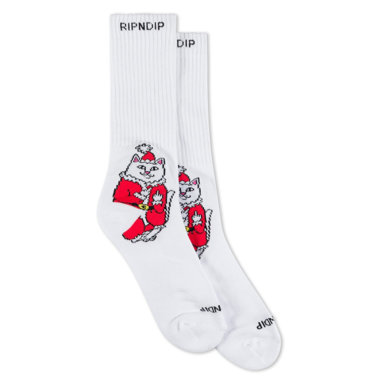 Lord Santa Socks (White) - Borderfree