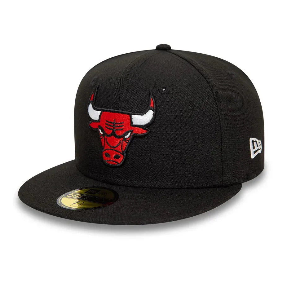 NEW ERA 59FIFTY NBA ESSENTIAL CHICAGO BULLS BLACK FITTED CAP - Borderfree