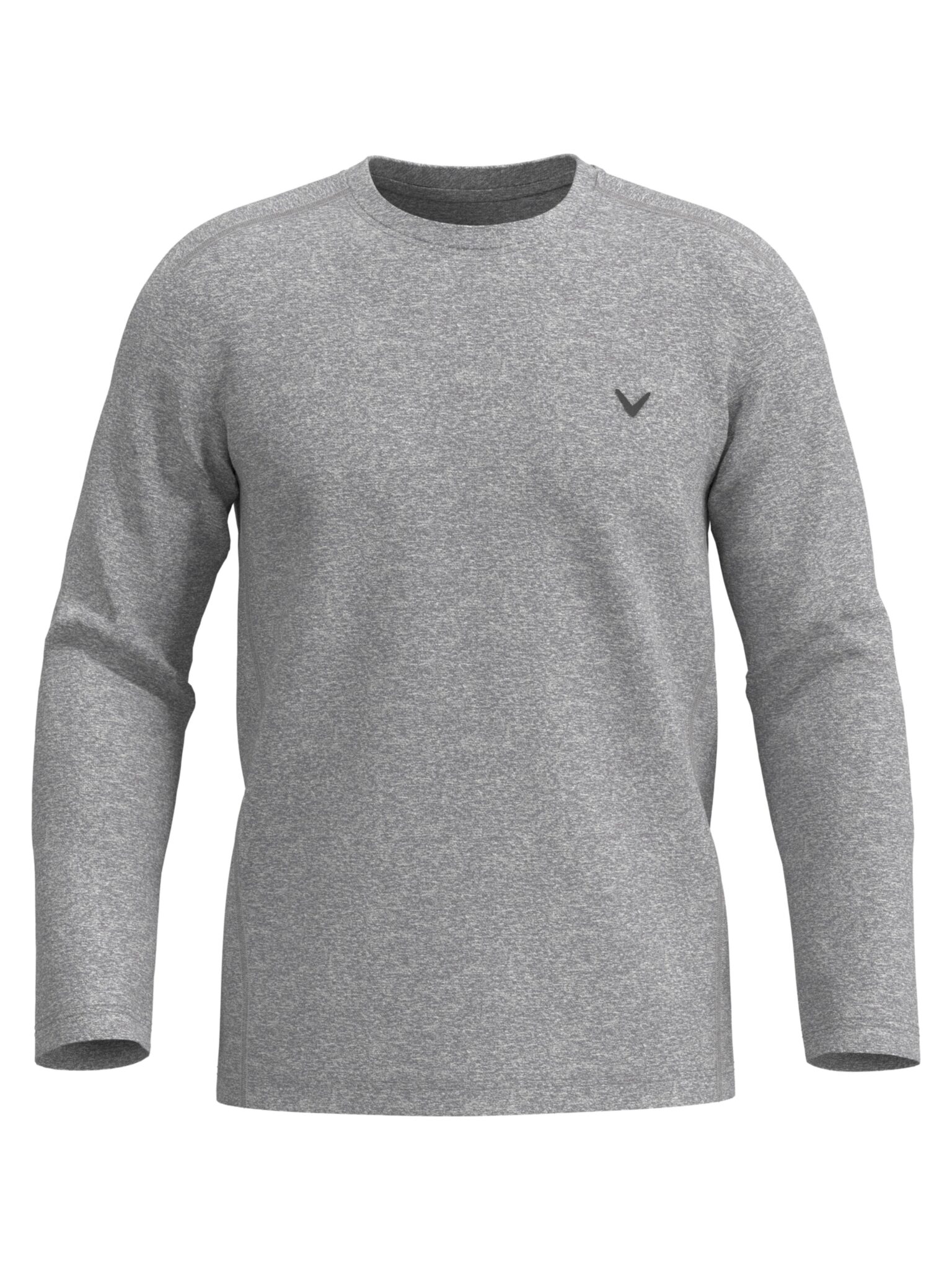 Mens Long Sleeve Heather Crew - Borderfree