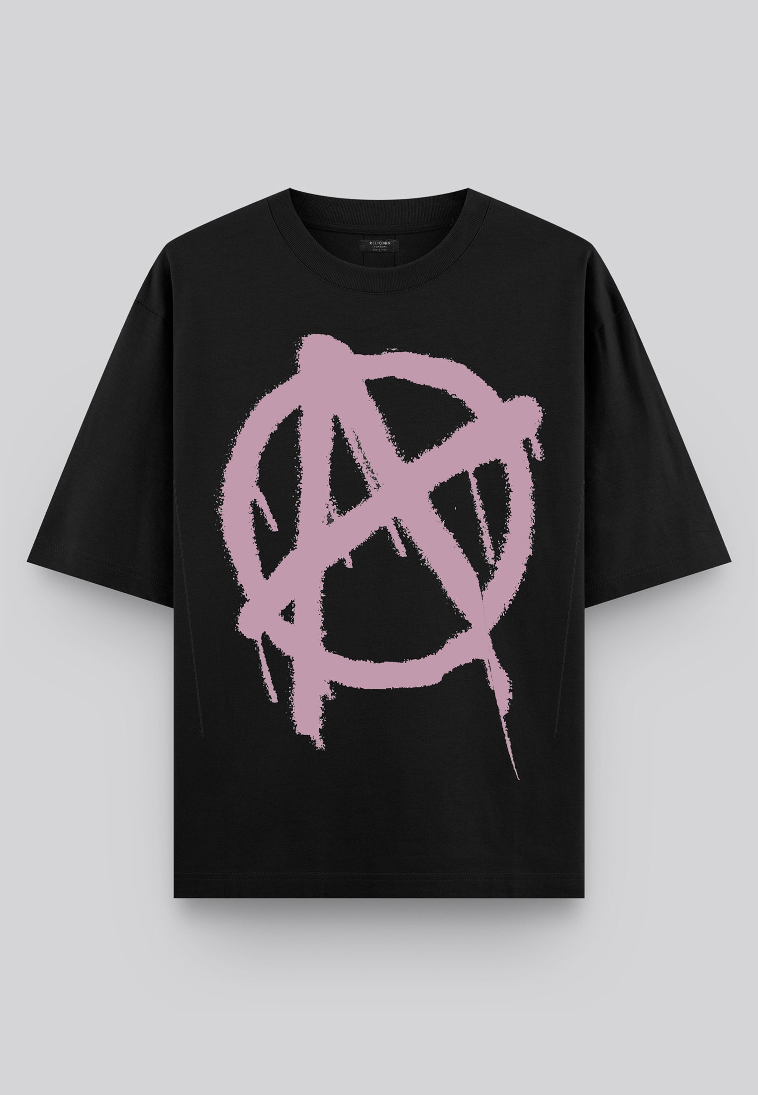 ANARCHY SYMBOL T-SHIRT BLACK - Borderfree