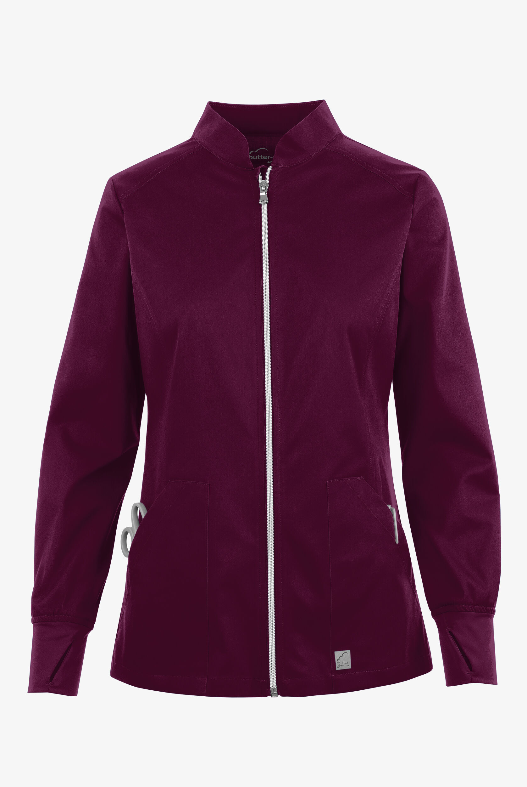 UA Butter-Soft STRETCH Women's 3-Pocket Zip Front Scrub Jacket - Size ...