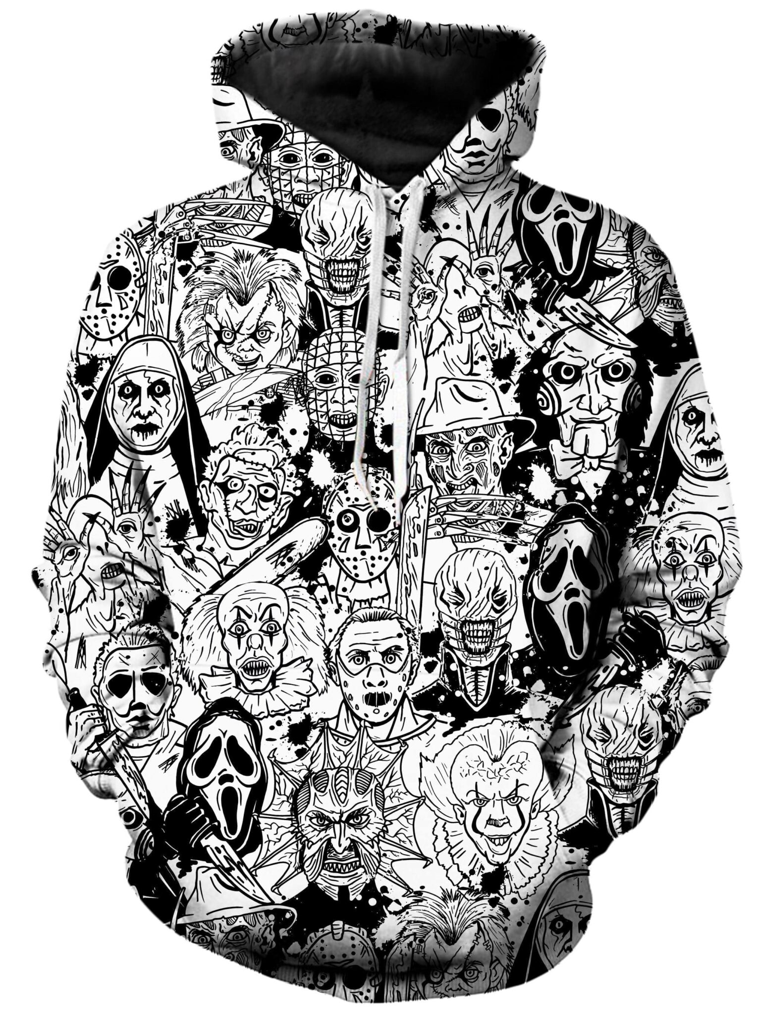 Horror Villains Unisex Hoodie - Borderfree