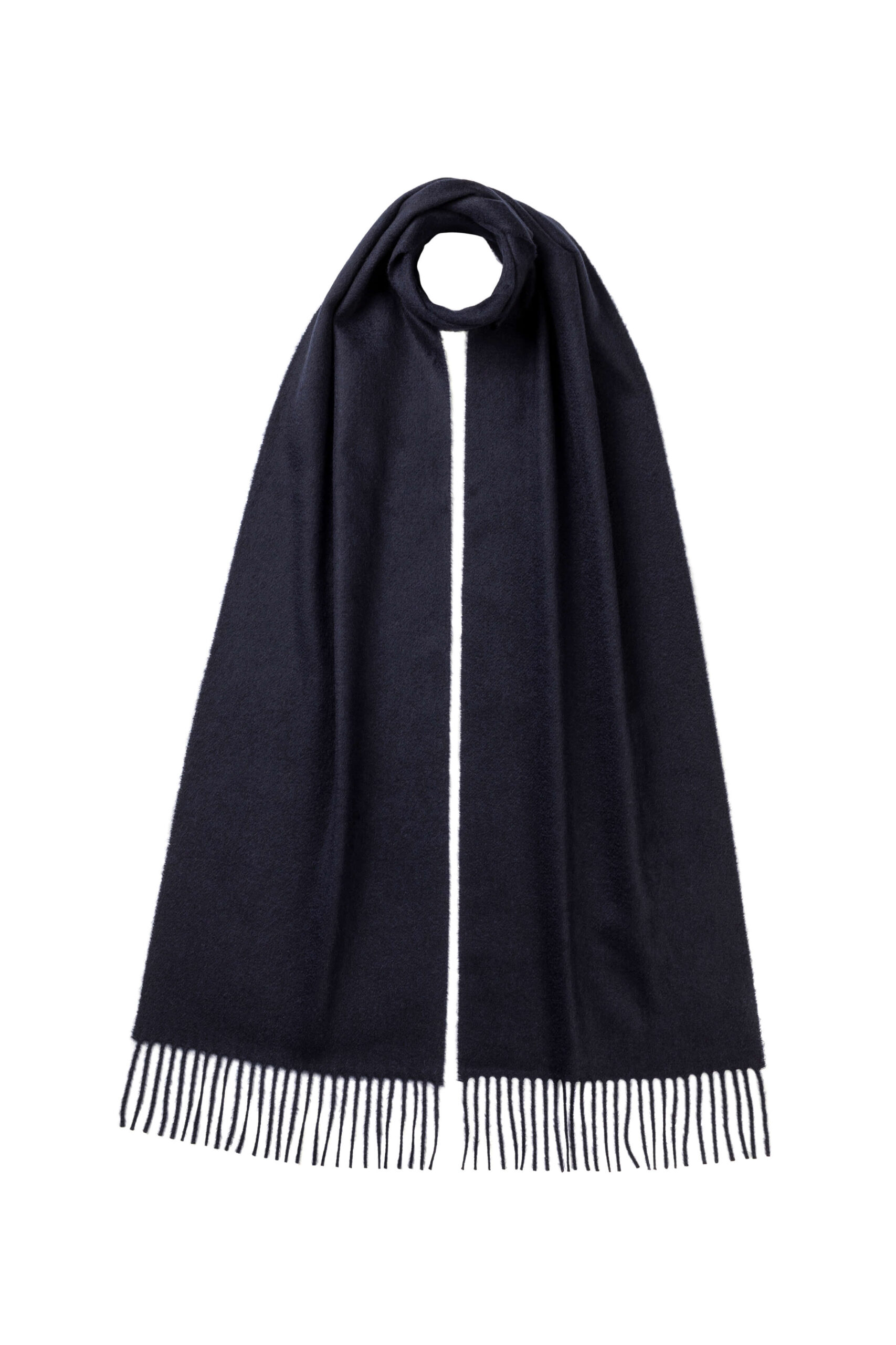 Dark Navy Cashmere Scarf - Borderfree