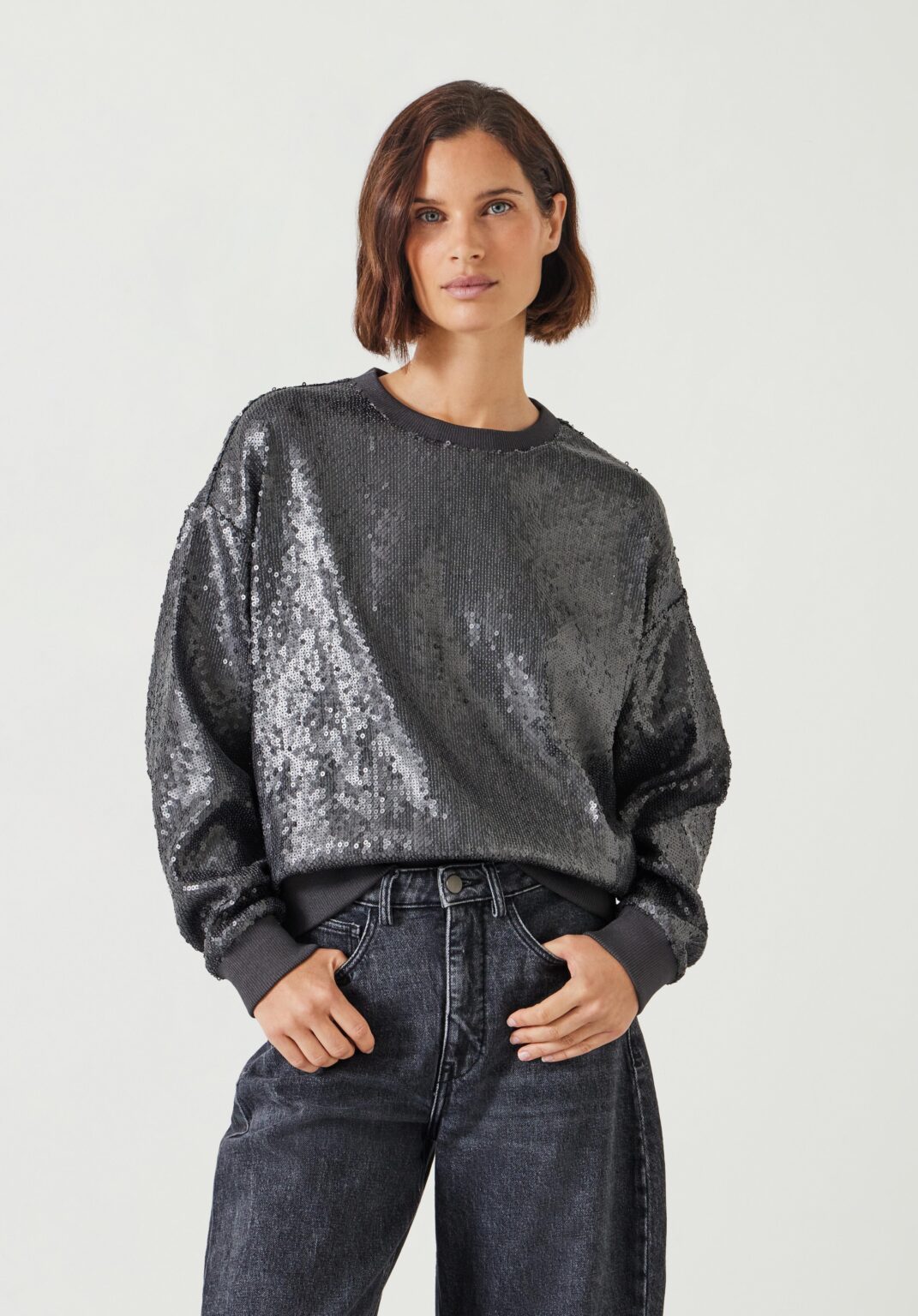 hush Sadie Sequin Sweatshirt - Borderfree