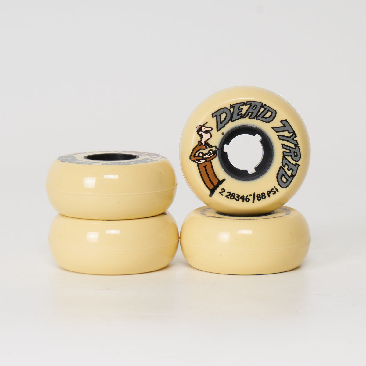 Dead "Tyred" 58mm 88a Wheels - Set of 4 - Borderfree