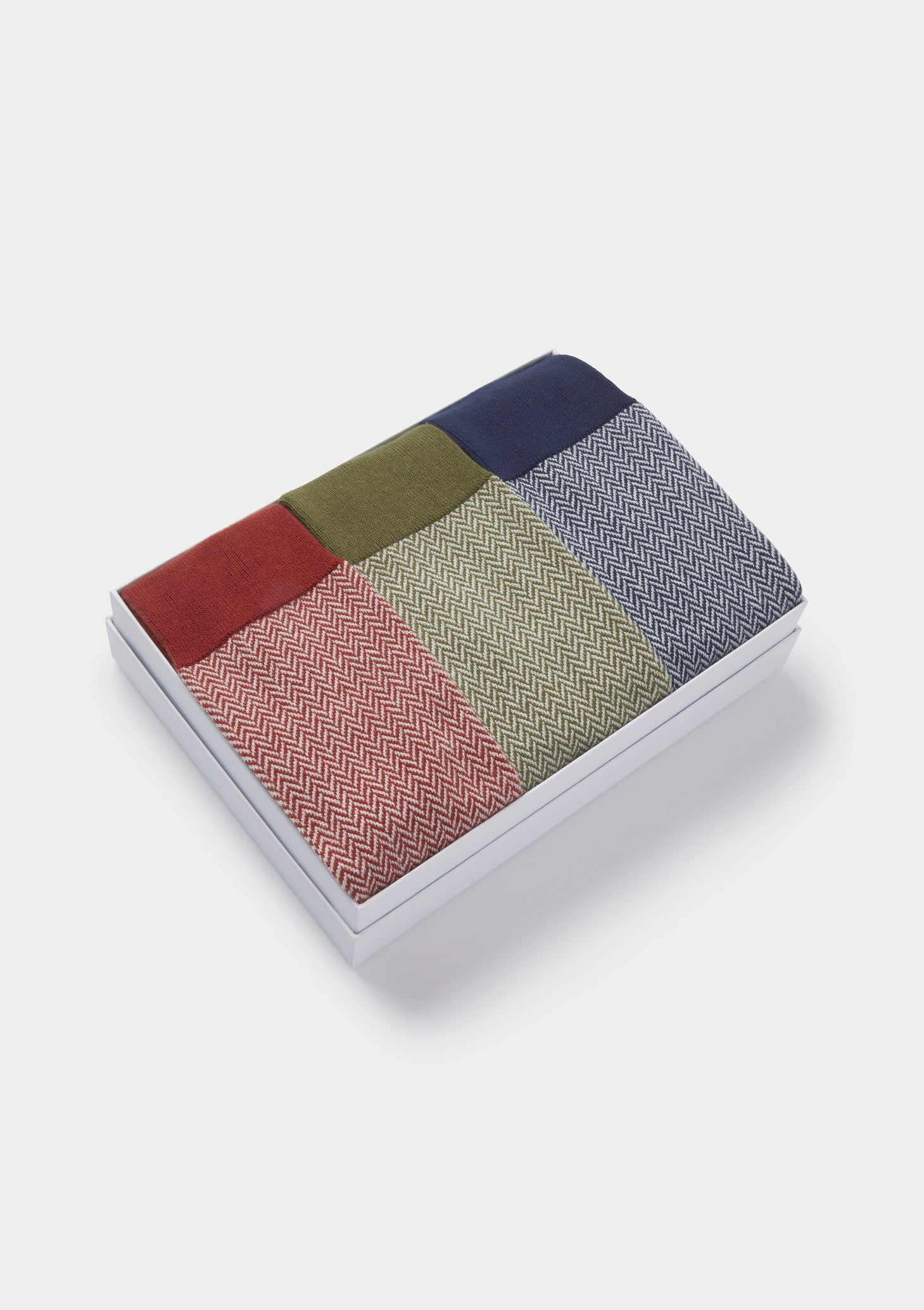 Cotton Herringbone Weave Socks Gift Box - Borderfree