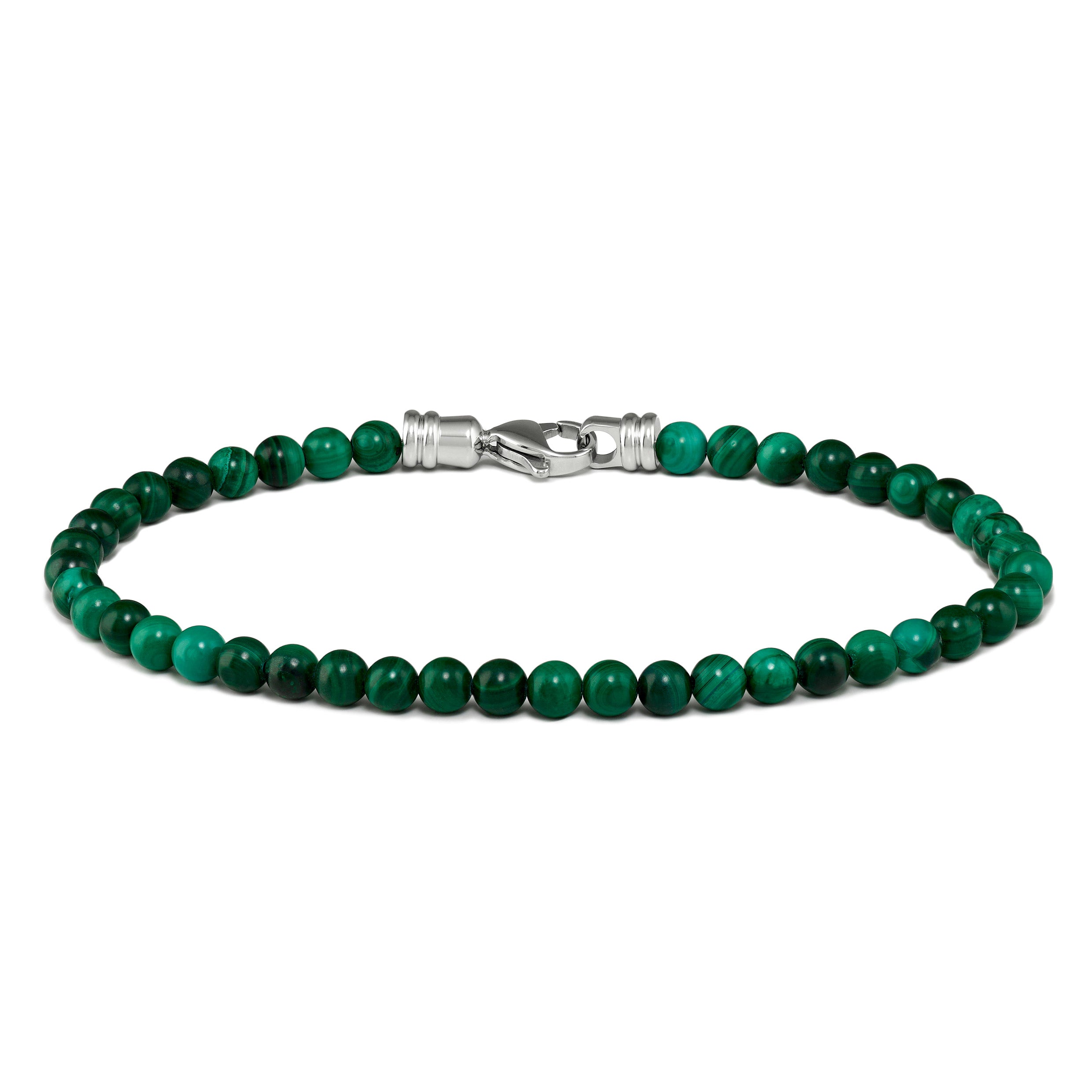 Spiritual Bead Bracelet, 4MM - Malachite - Borderfree