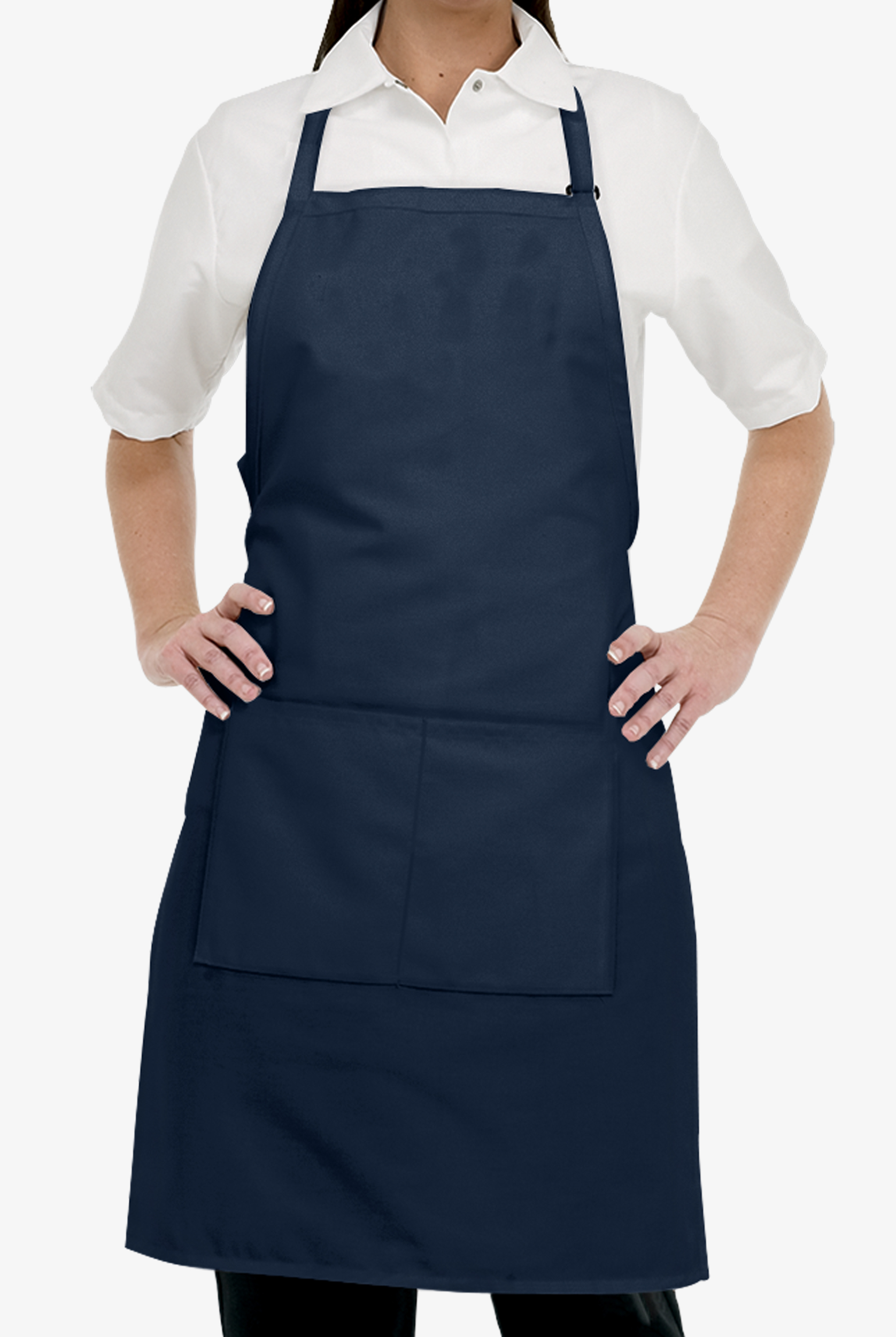 Chef Uniforms Full Length Butcher Unisex 2-Pocket Adjustable Bib Chef ...