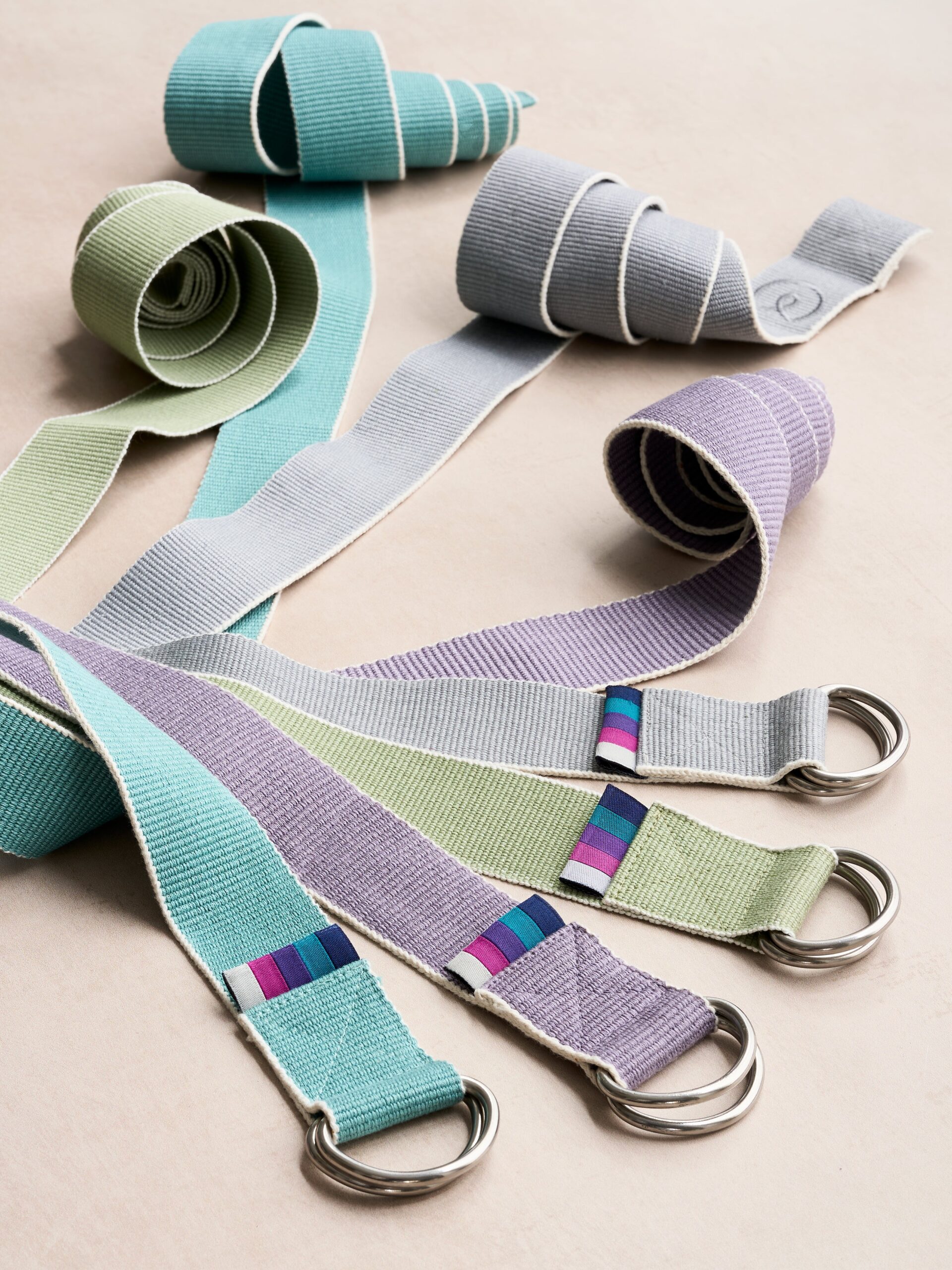 Yogamatters Organic Cotton Chambray D-ring Yoga Belt - Borderfree