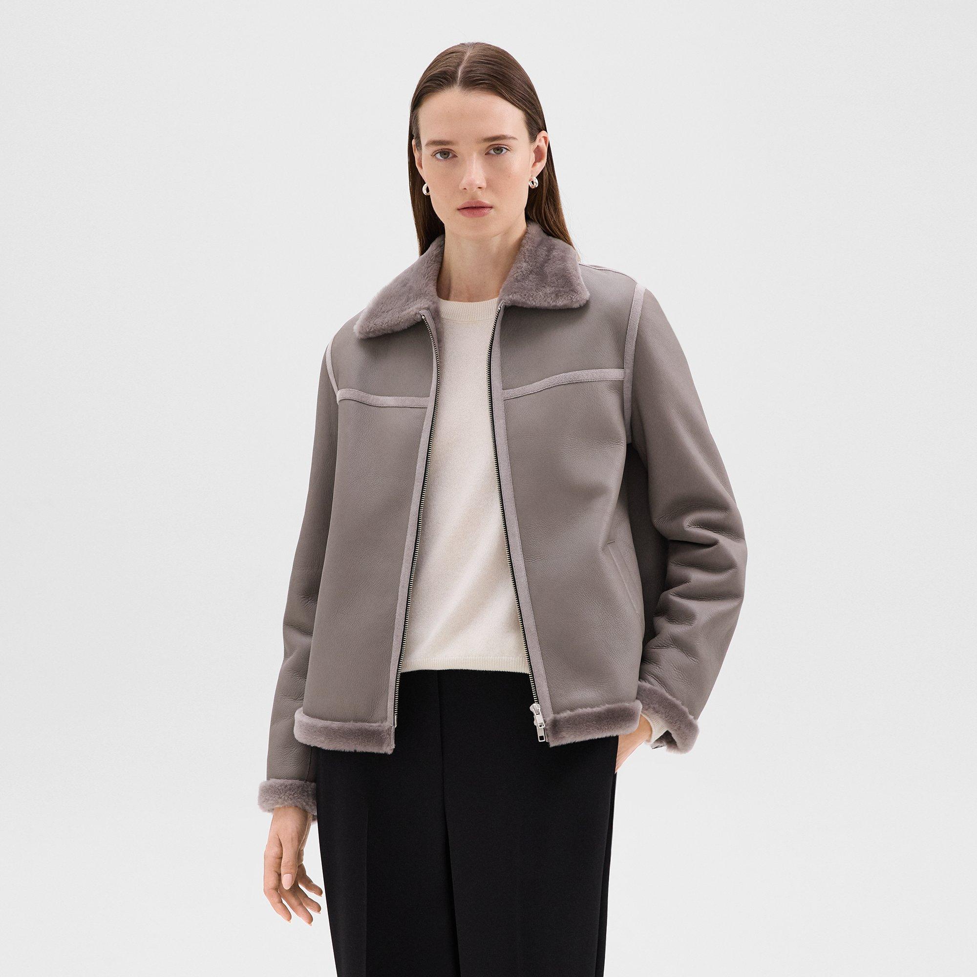 Aviator Jacket in Shearling - Borderfree