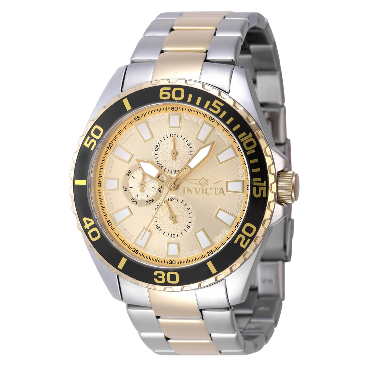 Invicta Pro Diver Men's Watch - 46mm, Gold, Steel (47579) - Borderfree