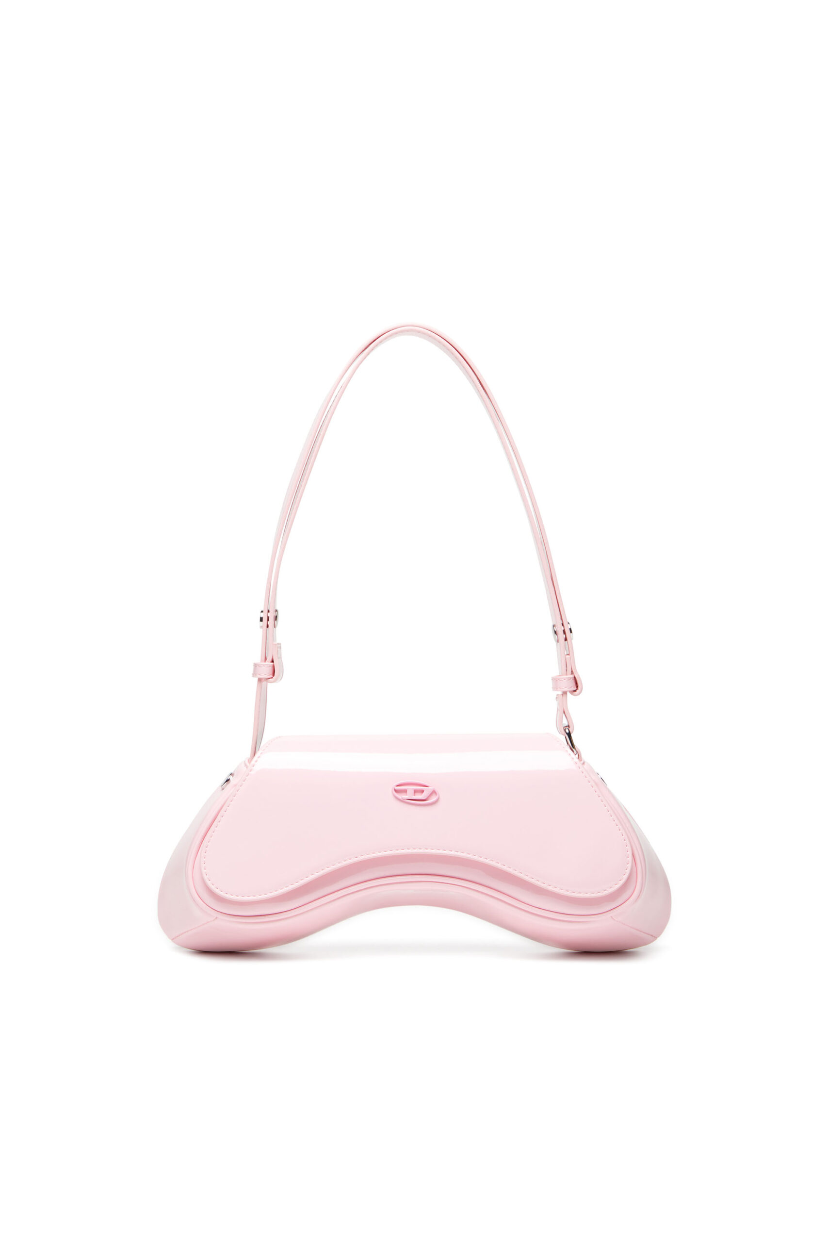Diesel - Crossbody bag in glossy PU - Shoulder Bags - Woman - Pink ...