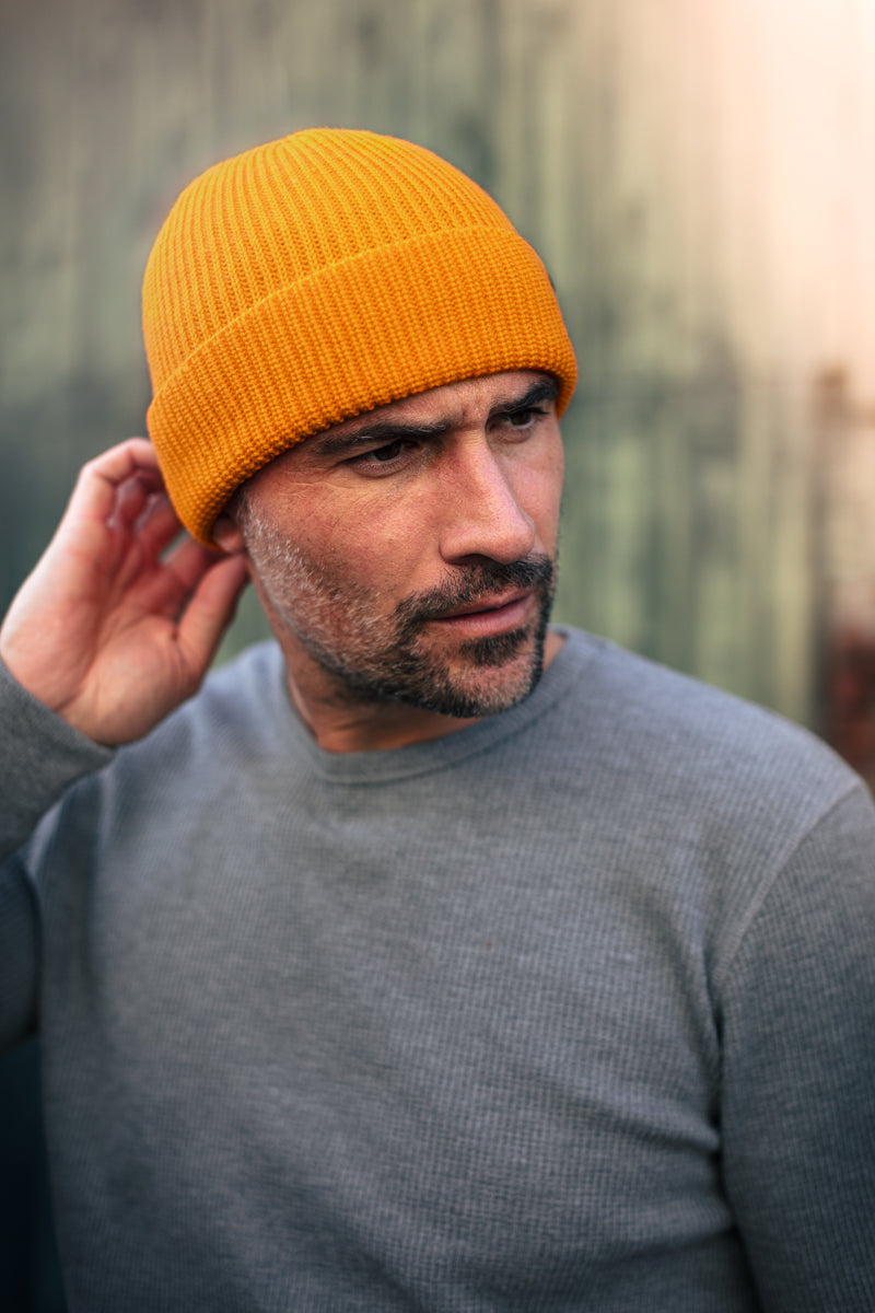 &SONS New Watchcap Beanie Yellow - Borderfree