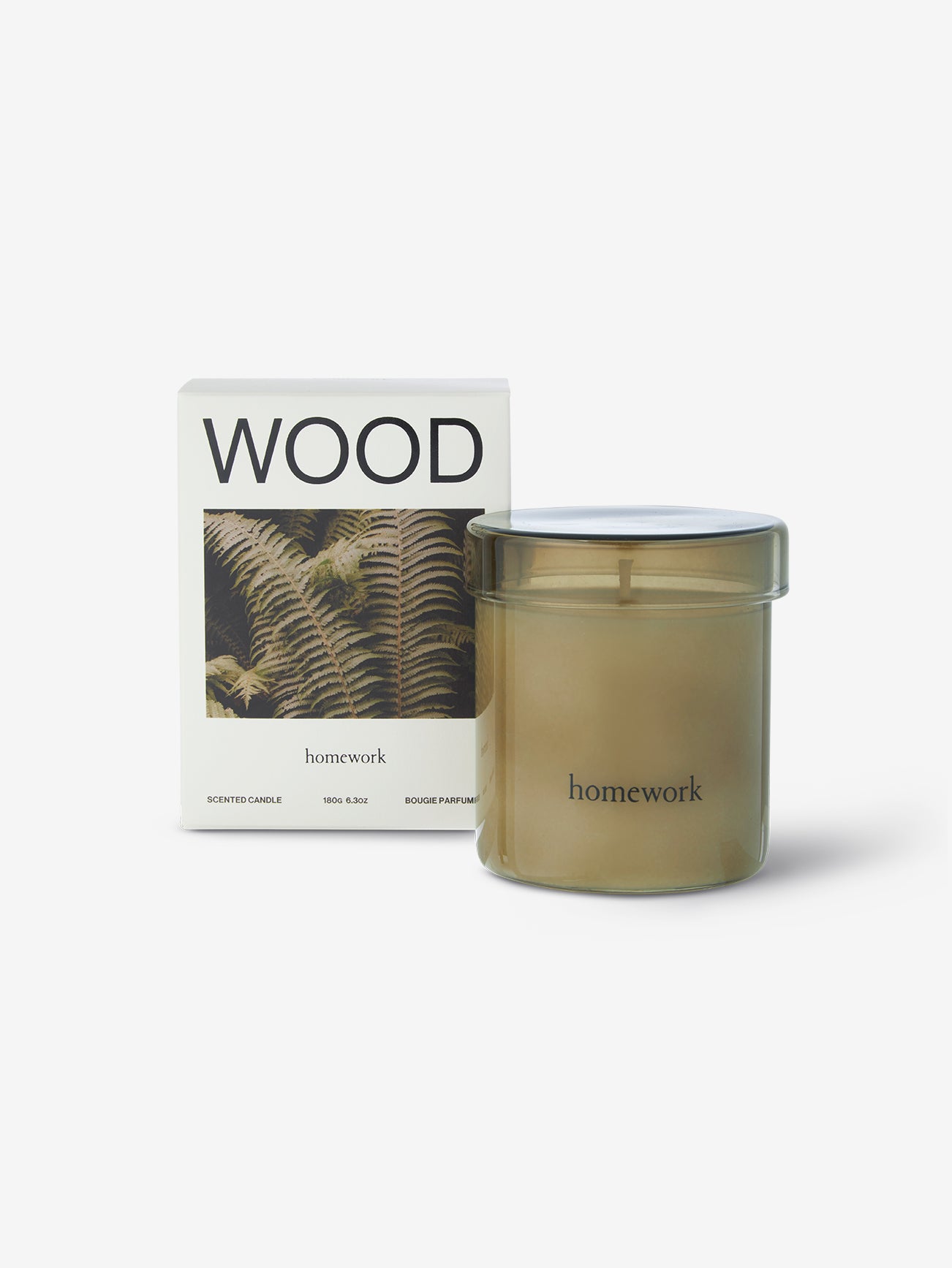 Homework Regular Candle - Wood - Borderfree