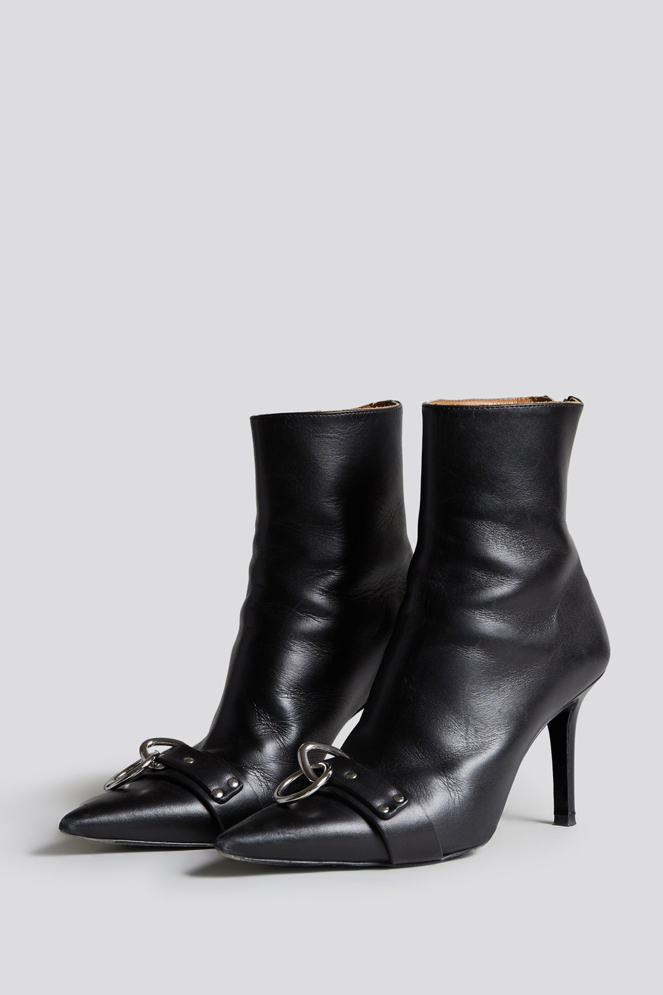 SID HEELED HARNESS BOOT - BLACK - Borderfree