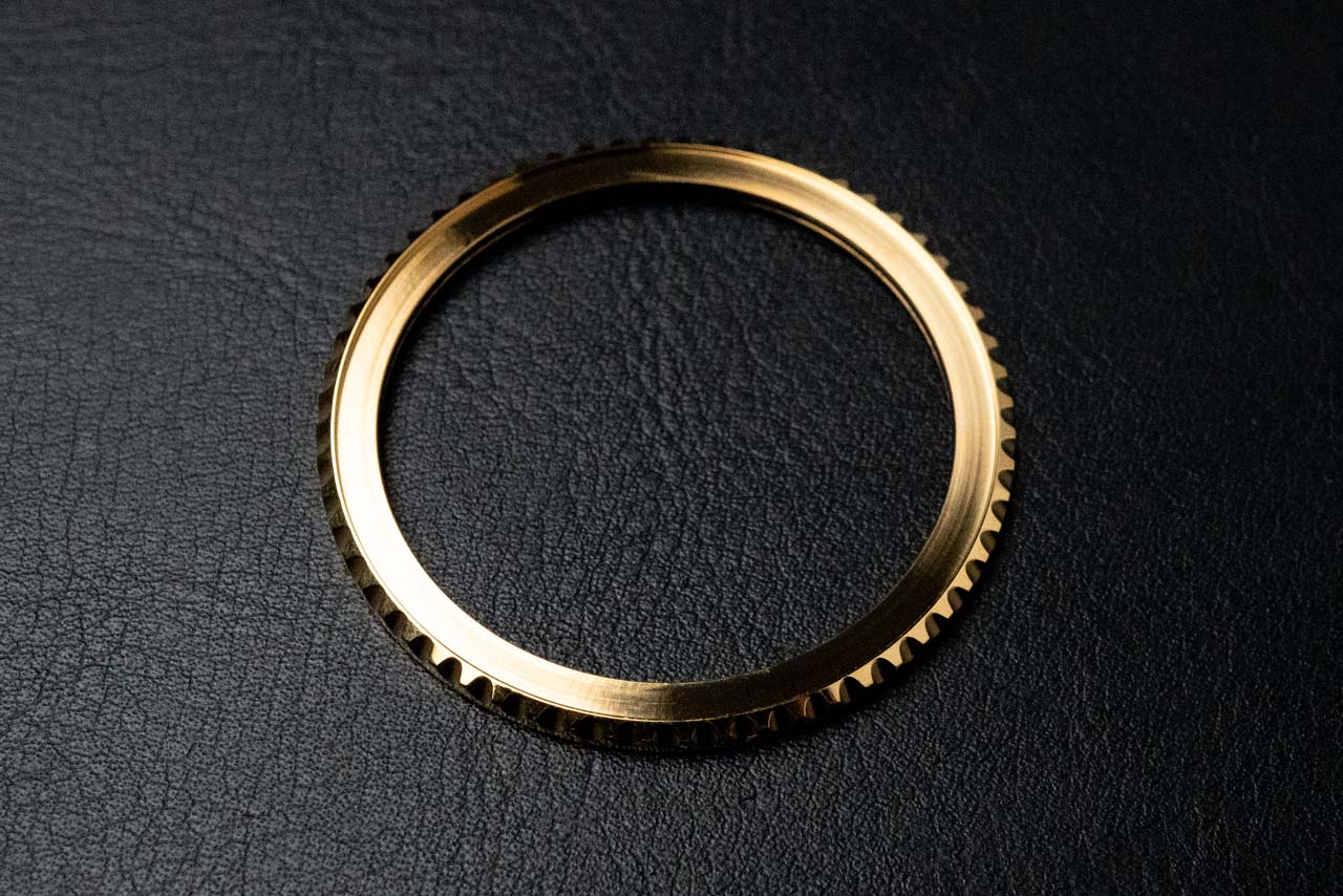 41.5mm Classic thin profile Gold bezel - for DWC divers, Seiko SKX and ...