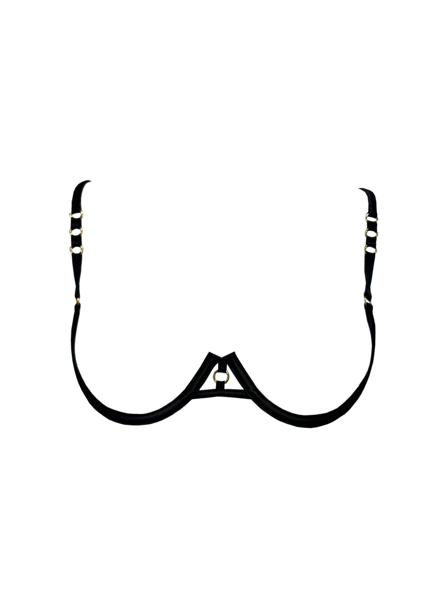 DARE Open Underwire Bra (Black) - Borderfree