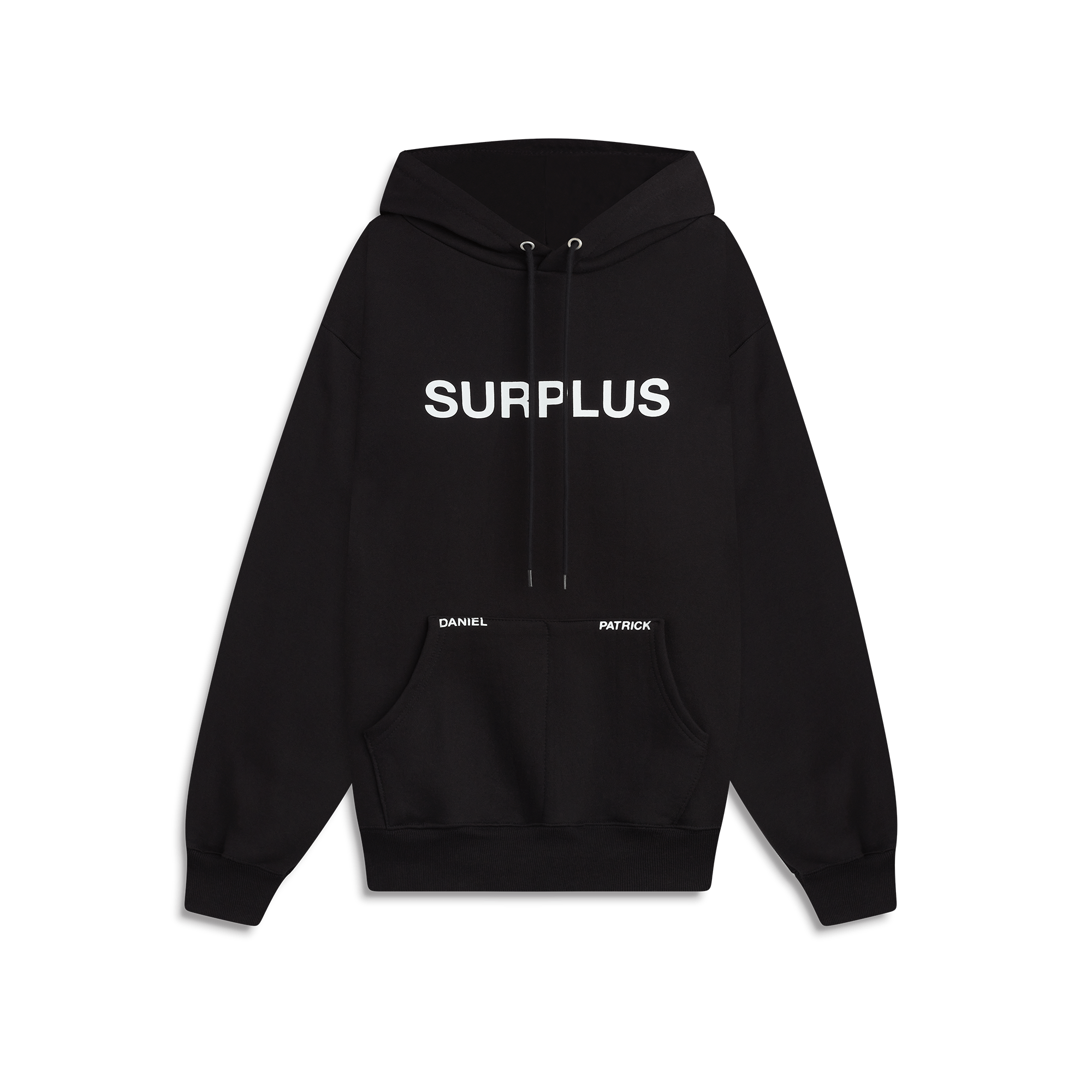 surplus logo hoodie / black + white - Borderfree