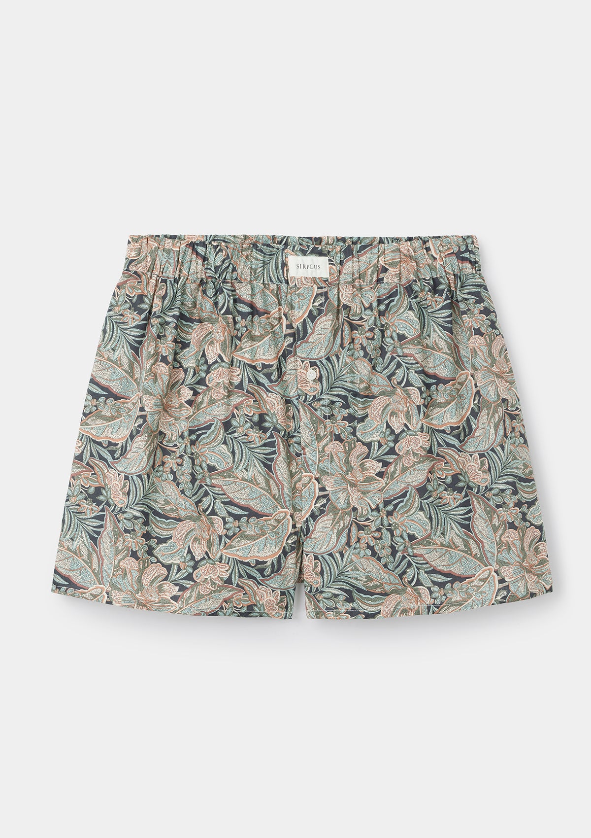 Green Hawaiian Paisley Boxer Shorts - Made with Liberty Fabric - Borderfree