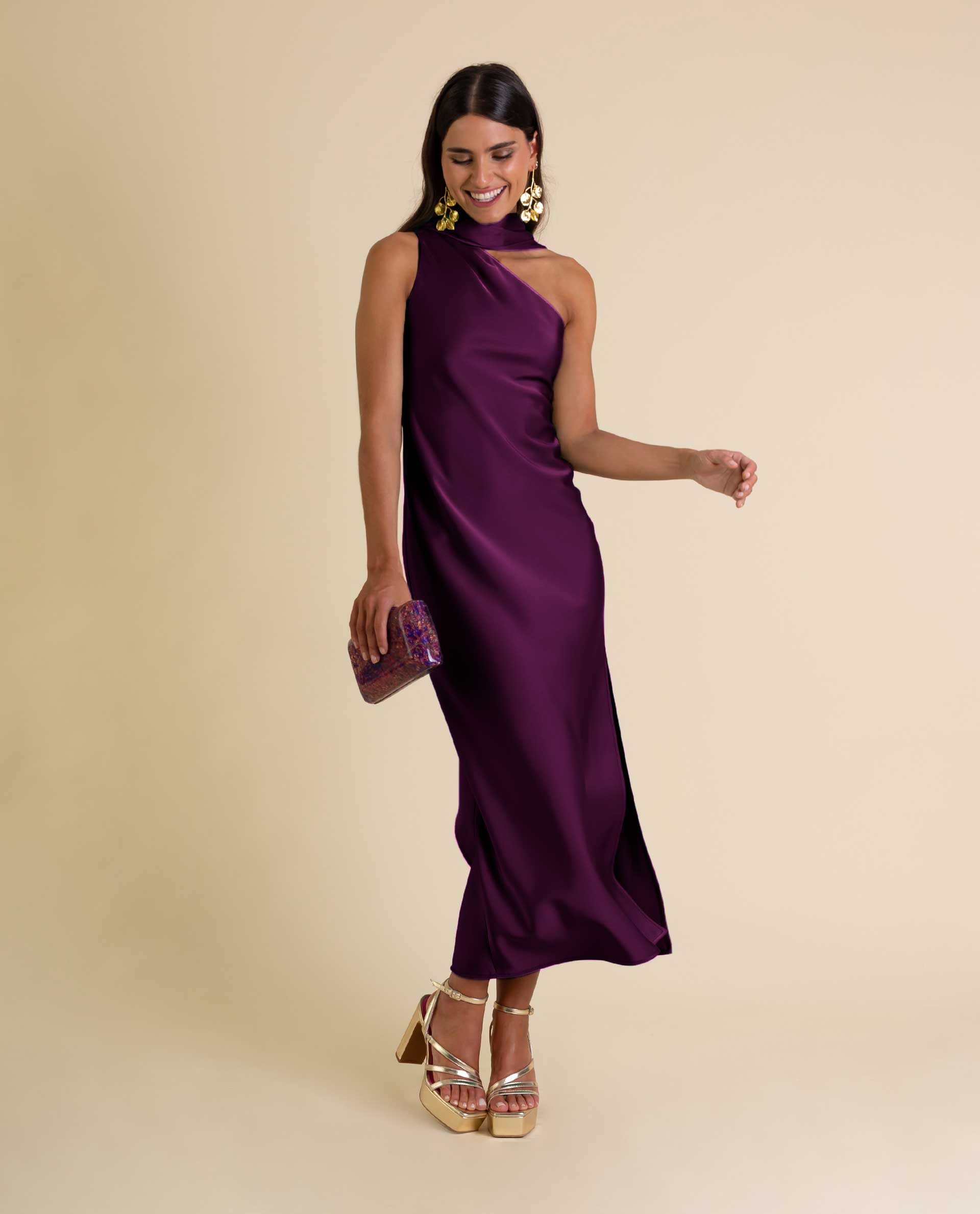 VESTIDO MRS. ABRIL · CIRUELA - Borderfree