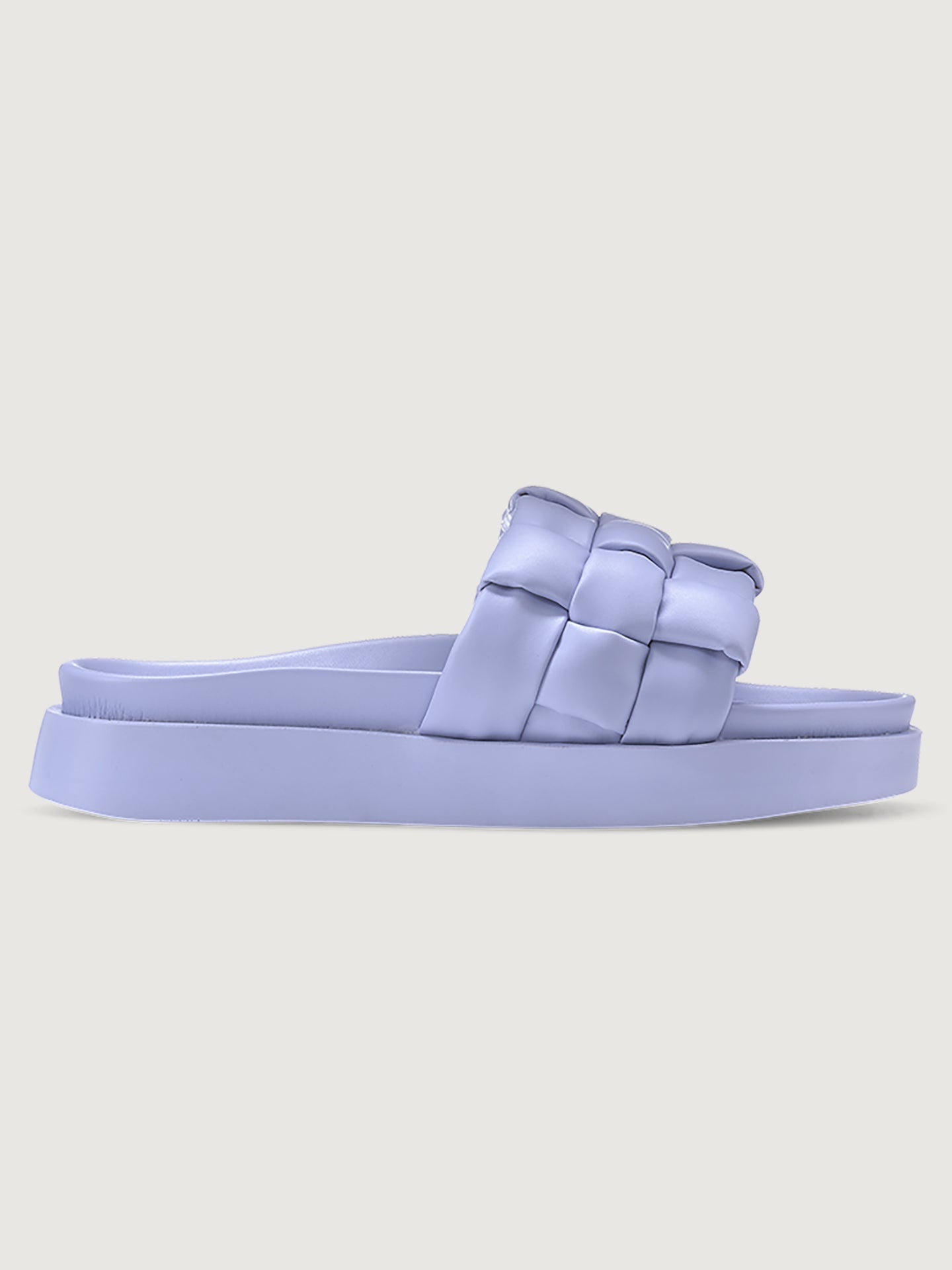 Padded Braided Slide - Purple - Borderfree