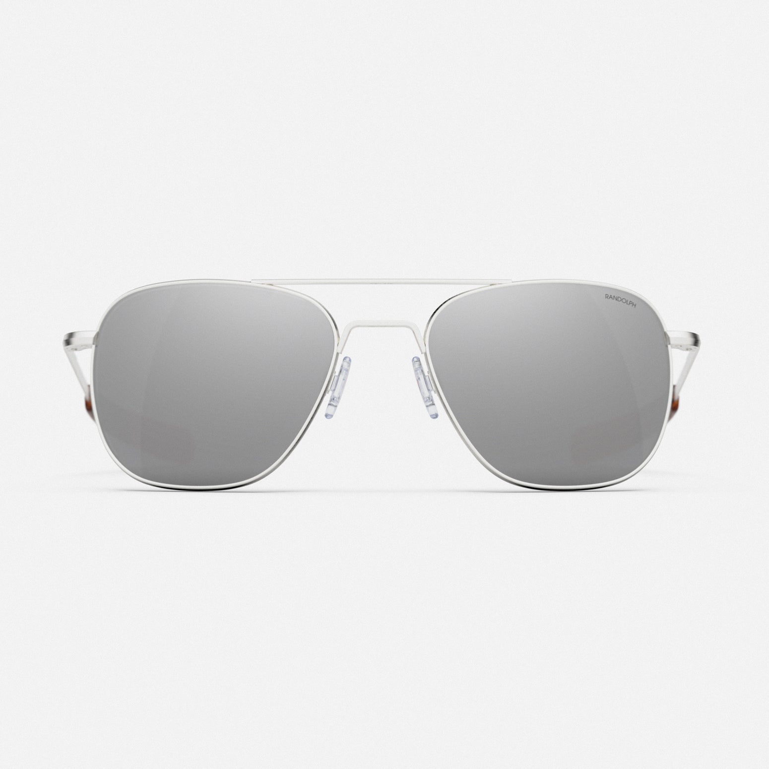 Aviator - Satin Silver & Silver Mirror - Borderfree