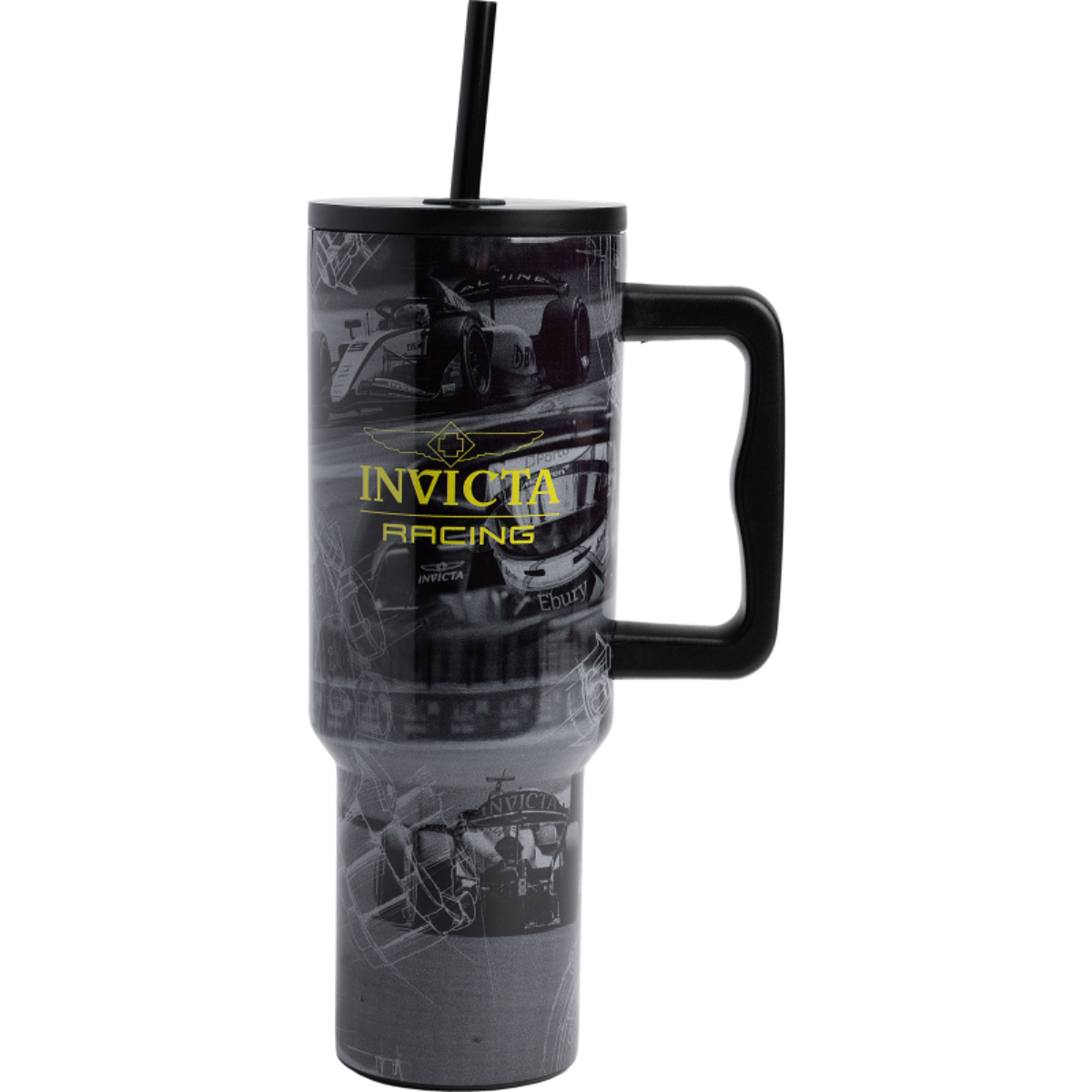 Invicta Racing Stainless Steel Black Insulated Tumbler - 40oz (IG0309 ...