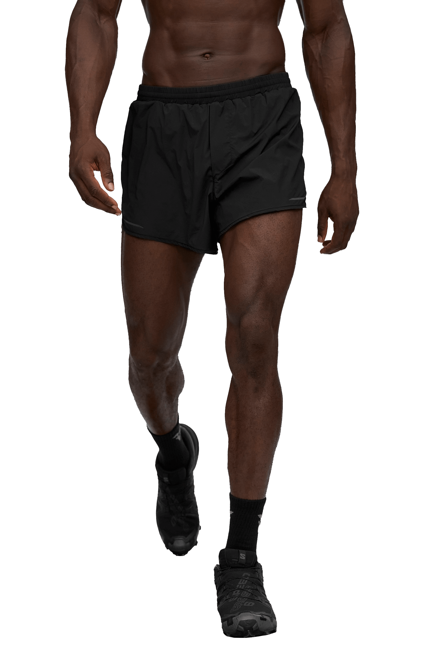 3" RUNNING SHORTS - Black - Borderfree