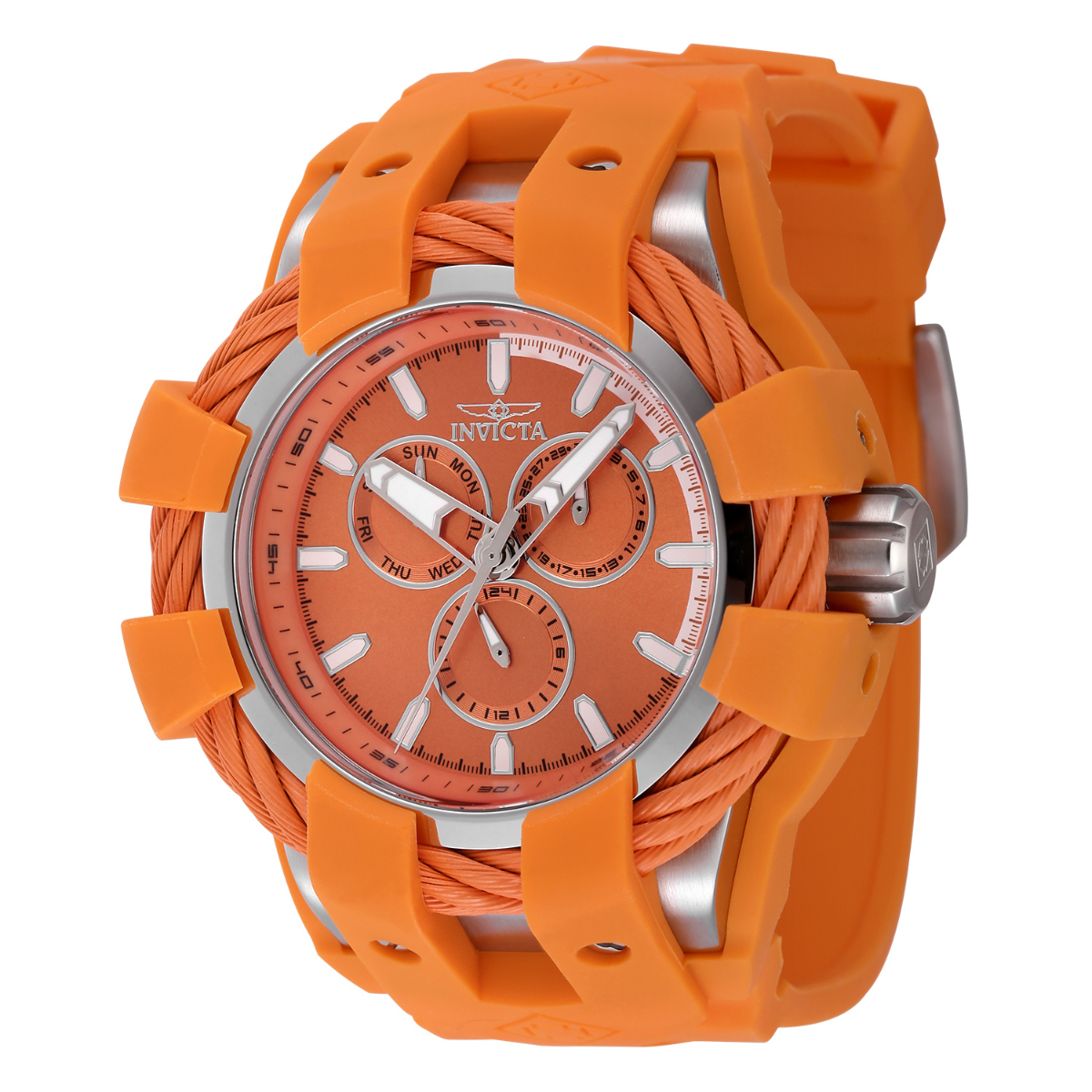 Invicta Bolt Shock Men's Watch - 50mm, Orange (47836) - Borderfree