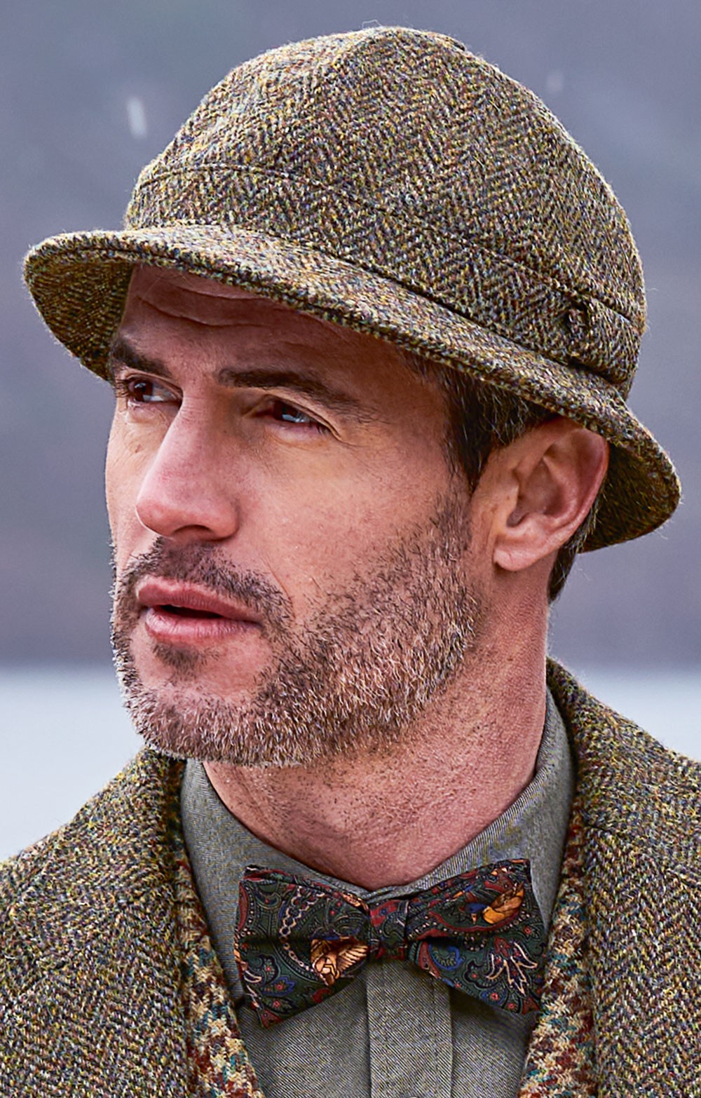 House of Bruar Men's Harris Tweed Stalker Hat - Borderfree