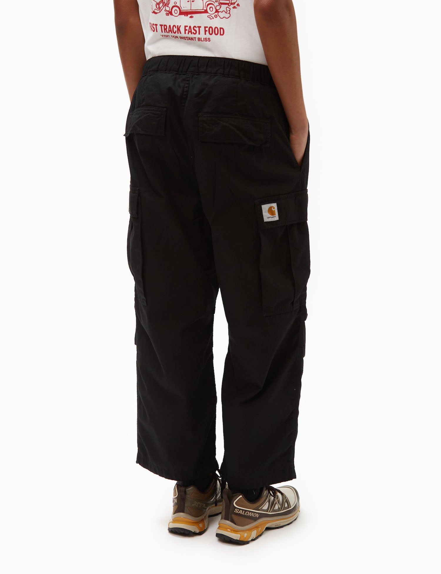 Carhartt-WIP Jet Cargo Pant - Black Rinsed - Borderfree