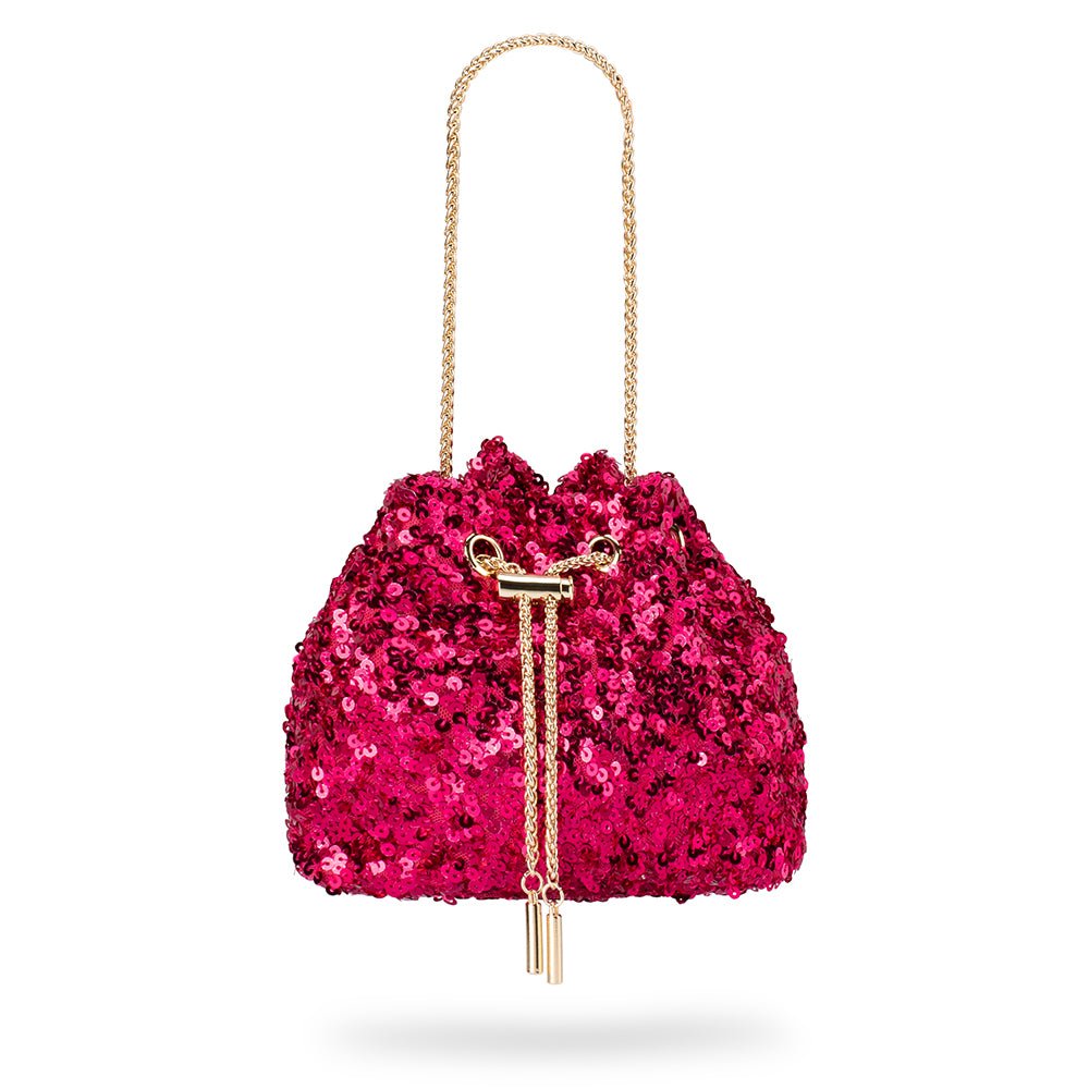 ILANA Sequin Drawstring Bag - Borderfree