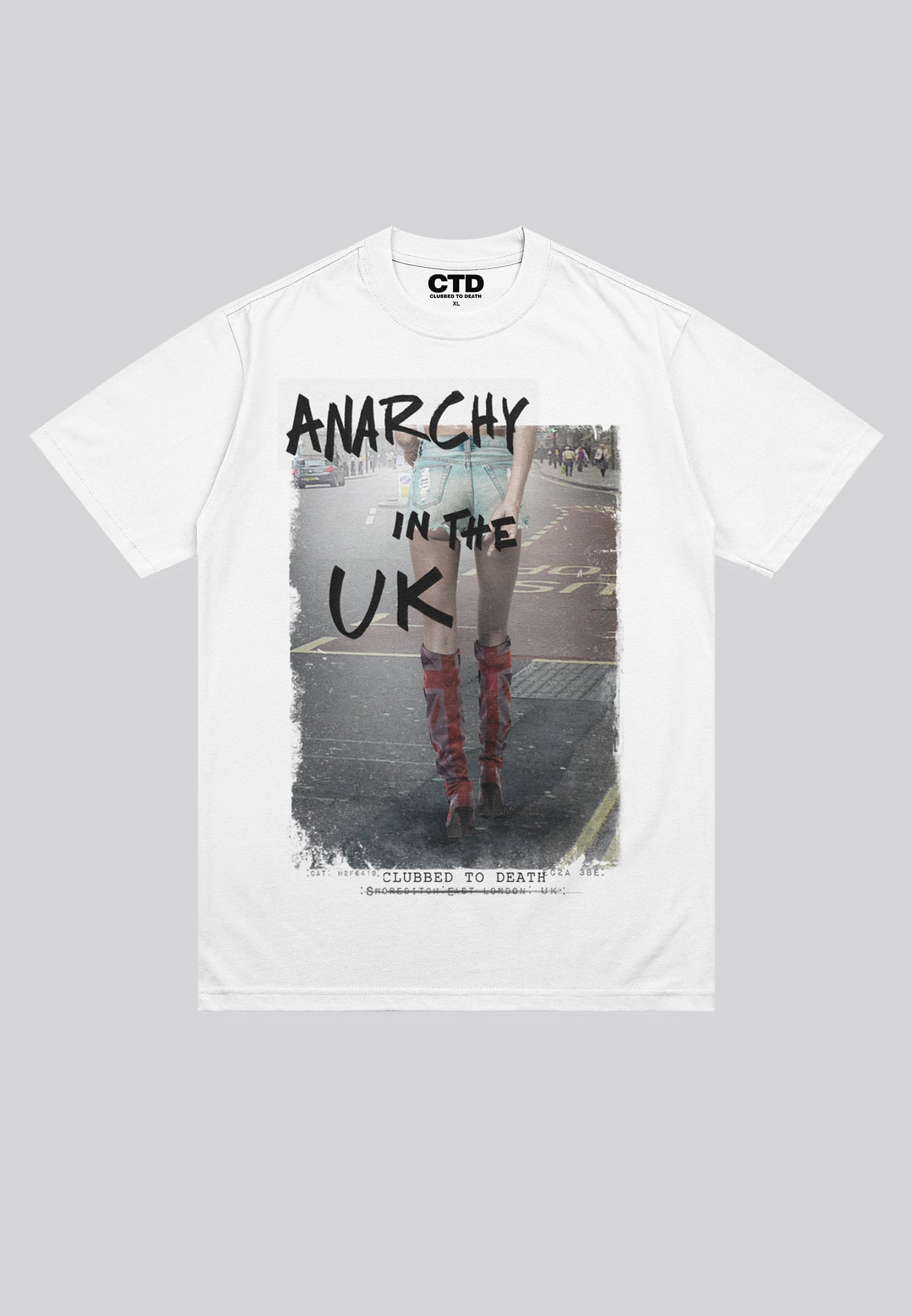 ANARCHY IN THE UK T-SHIRT WHITE - Borderfree