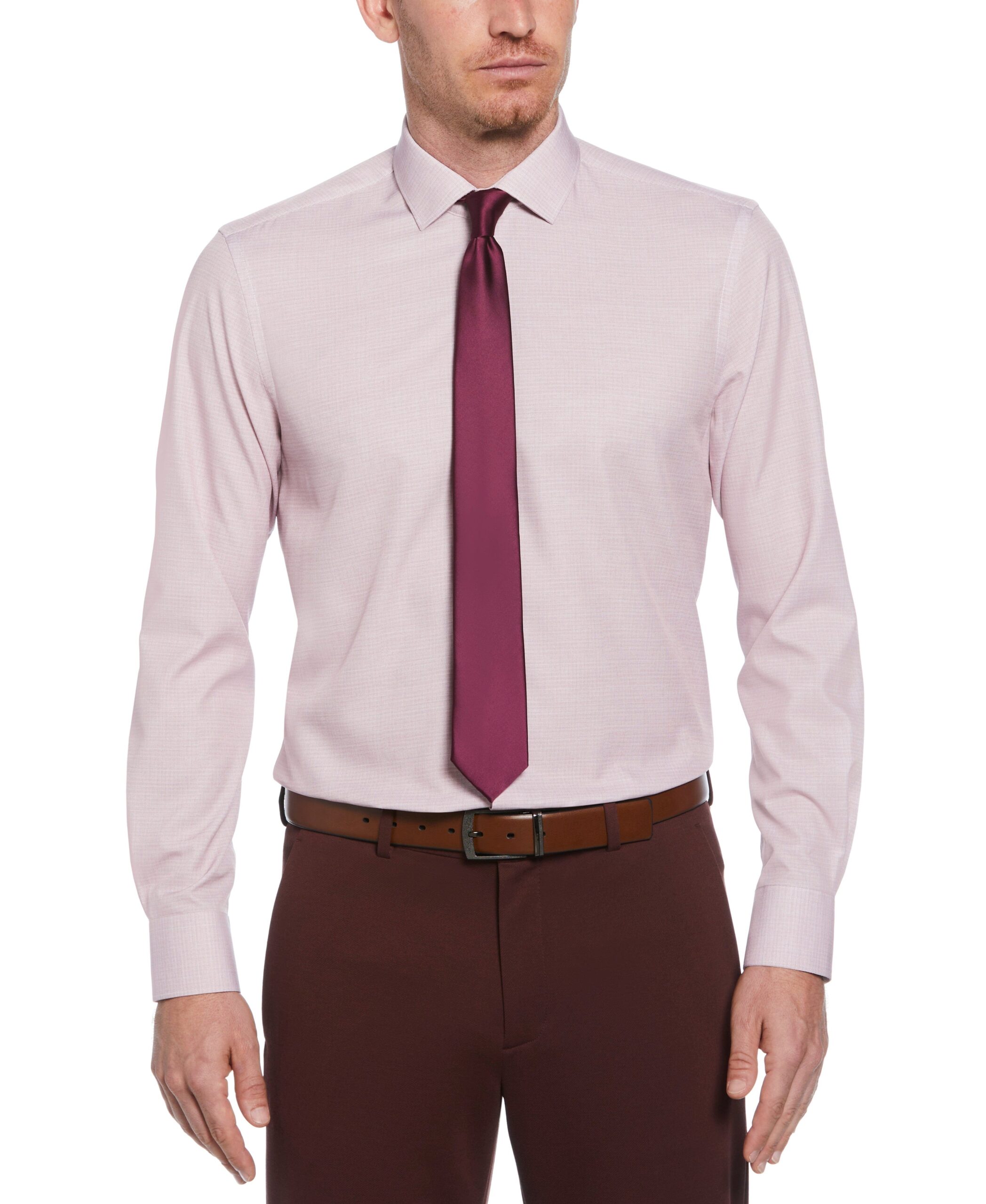 Slim Fit Total Stretch Performance Dress Shirt - Borderfree