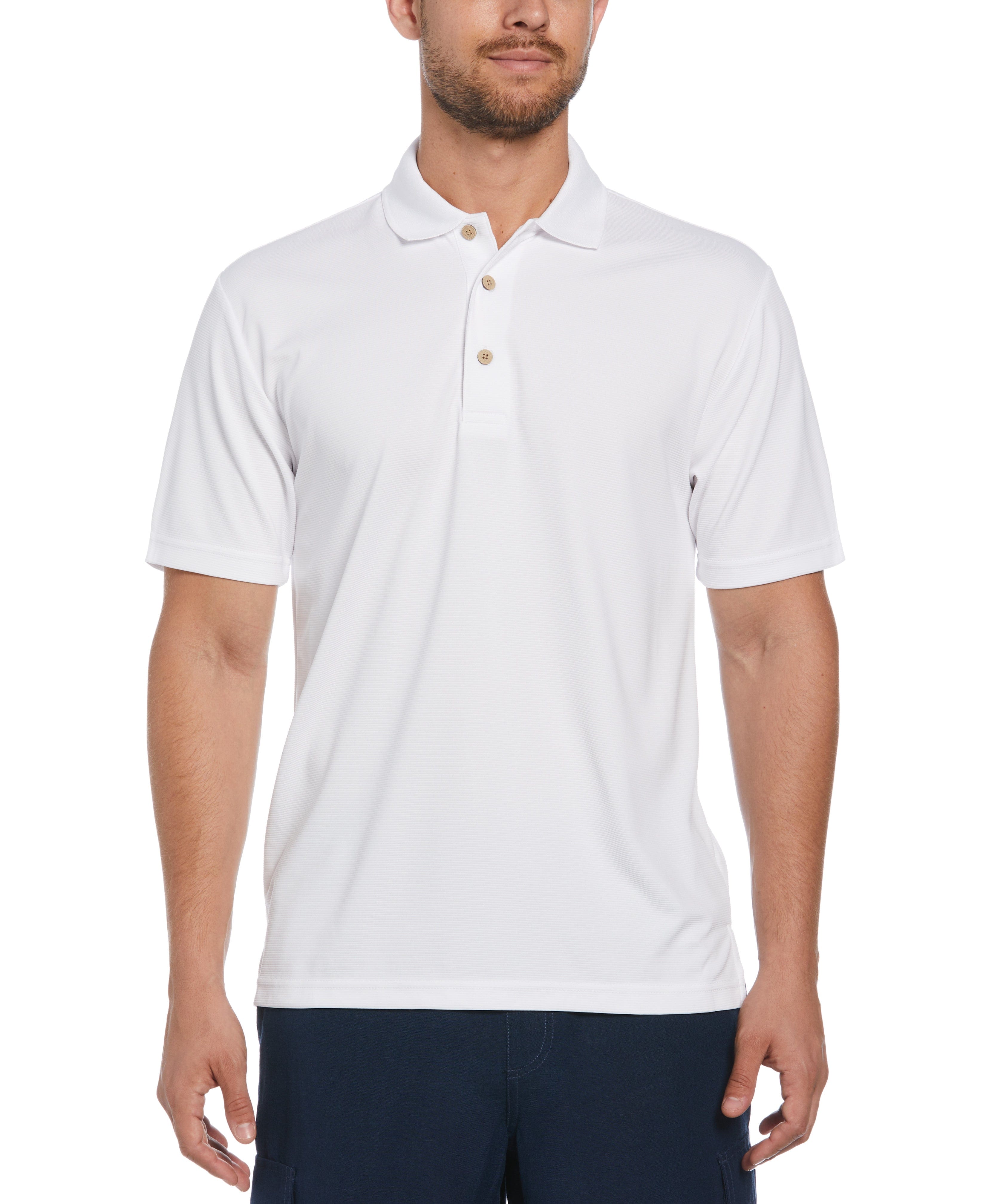 Solid Textured Polo - Borderfree