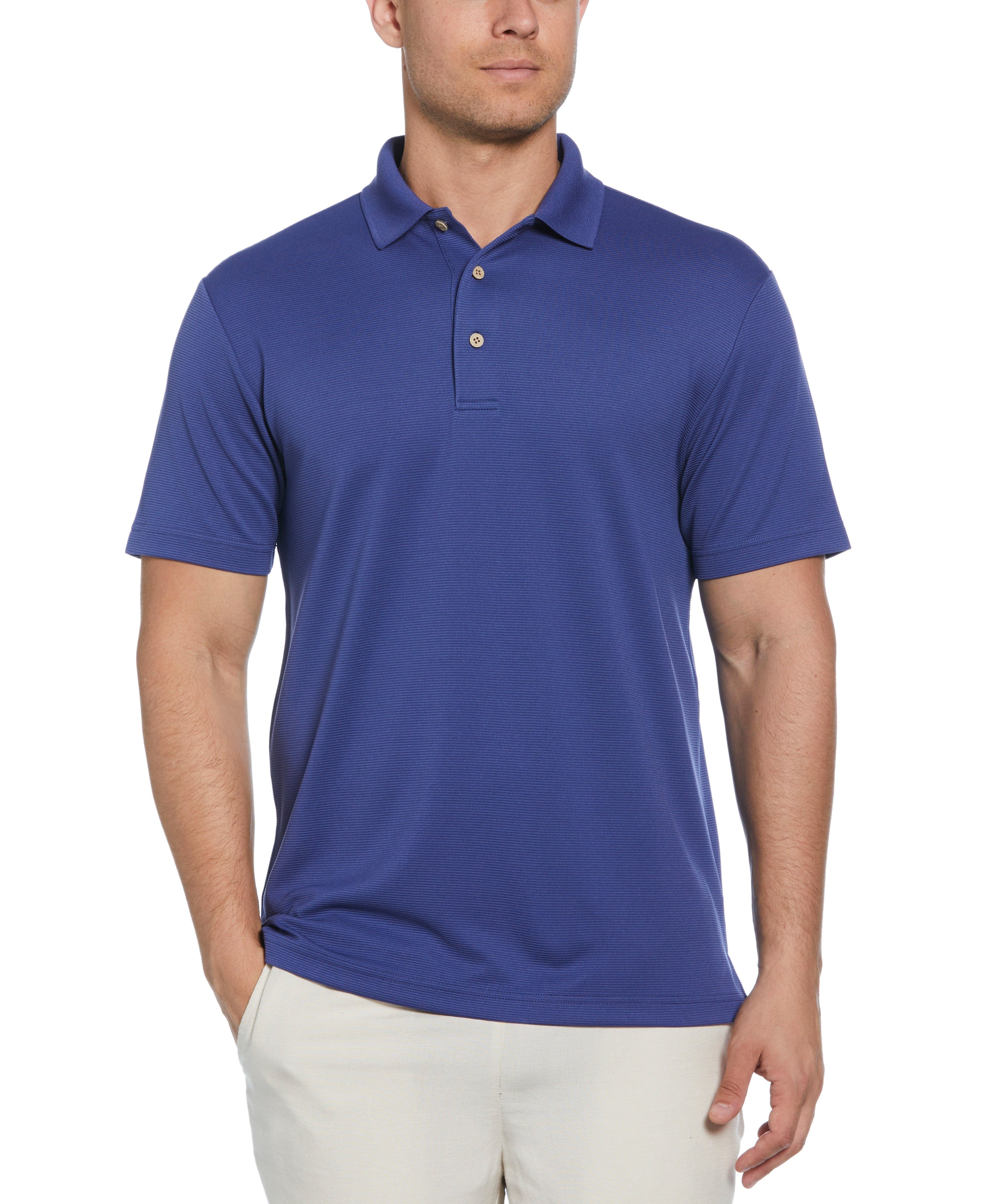 Solid Textured Polo - Borderfree
