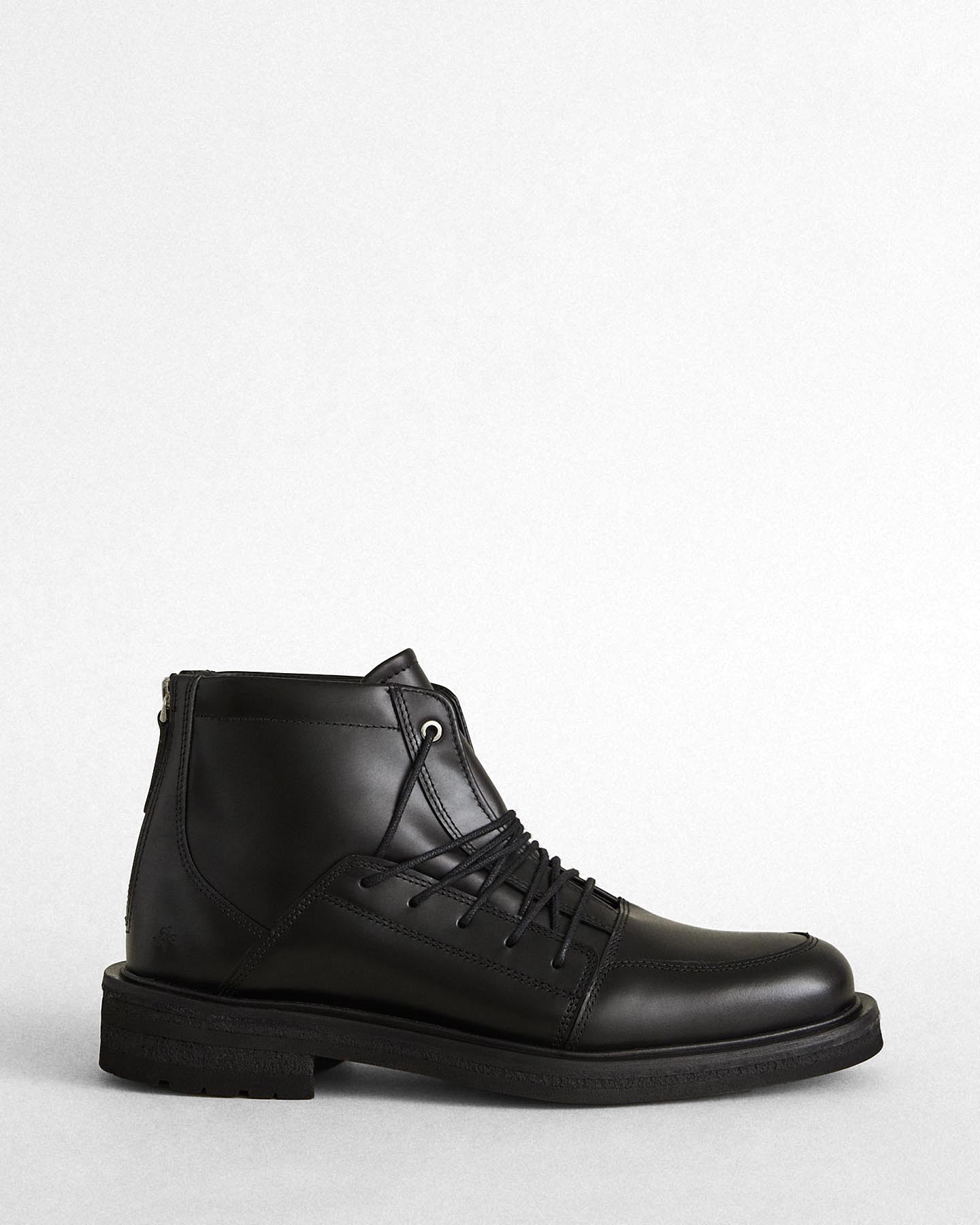 Eriksson Crepe Sole Leather Combat Boot - Borderfree