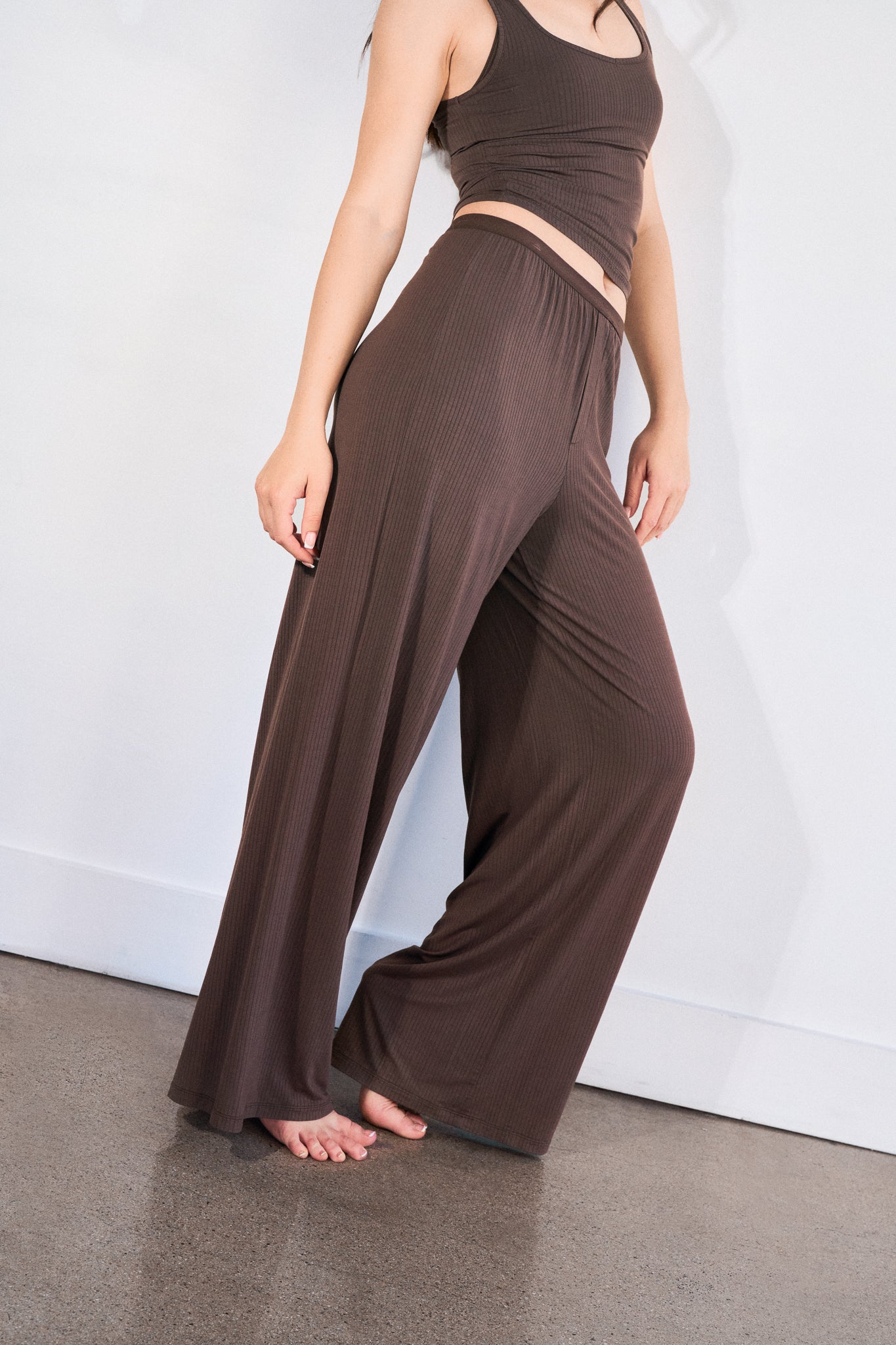 Vitality Float Rib Boxer Pant - Cocoa - Borderfree