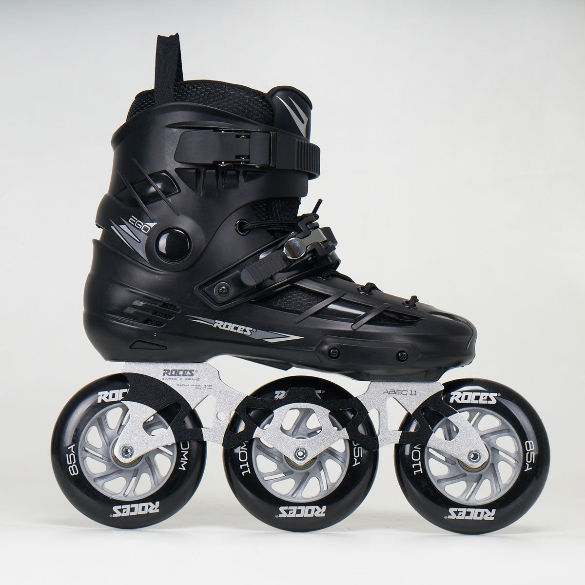 Roces EGO 3x110 Tri Inline Skates - Black - Borderfree