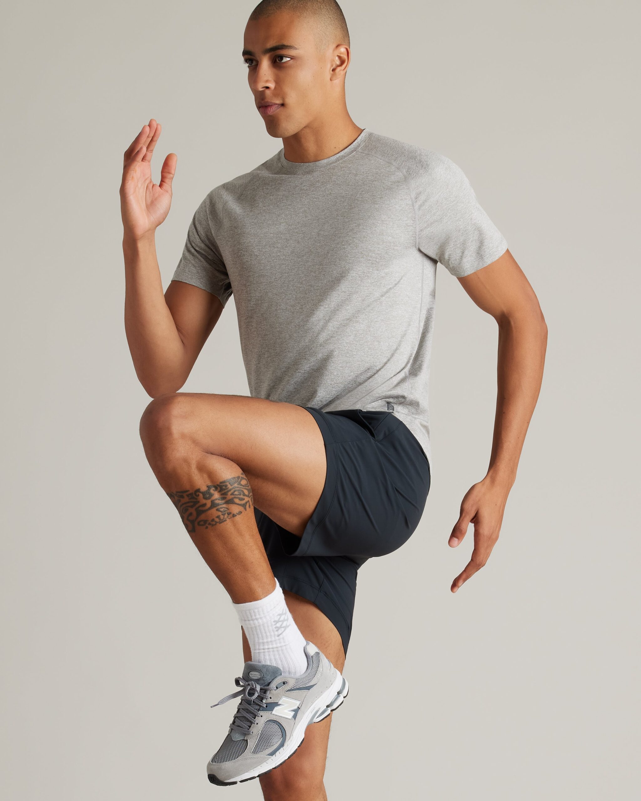 Atmosphere Tee - Brushed Nickel Gray/Sleet Gray Heather - Borderfree