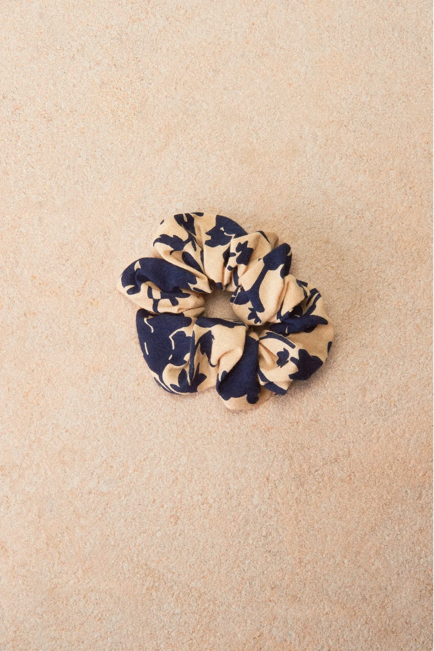 Scrunchie BLUE DARK PRINT - Borderfree
