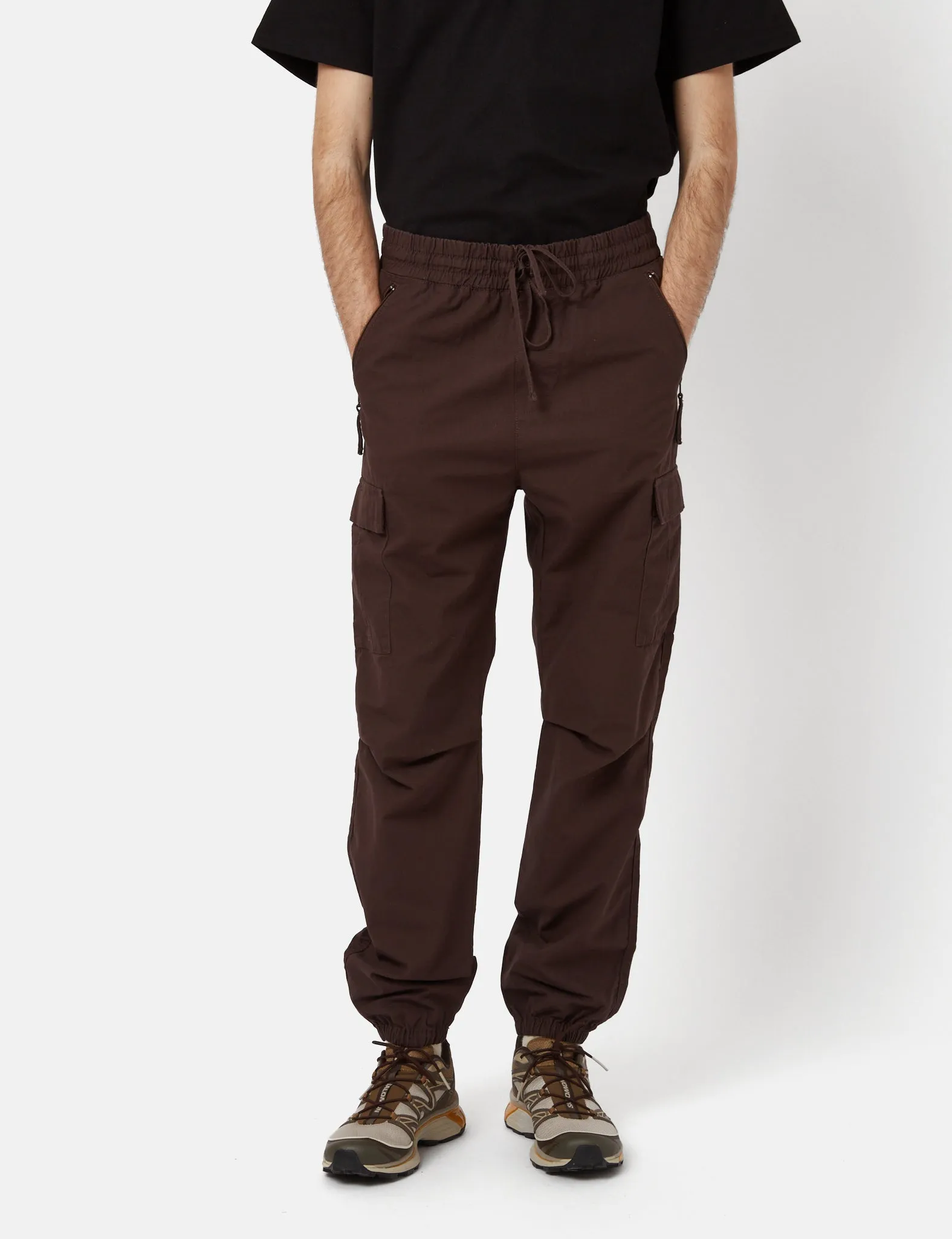 Carhartt-WIP Cargo Jogger (Ripstop) - Dark Umber Brown - Borderfree